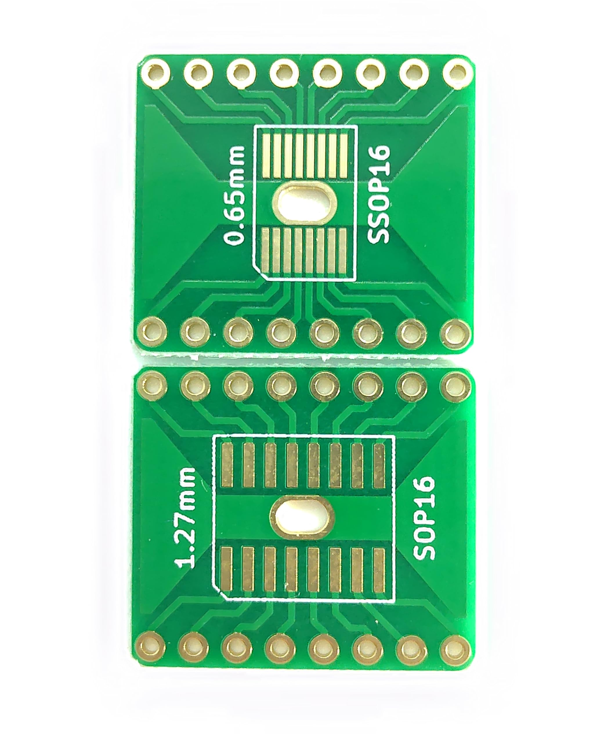 Amazon | 小基板屋 ピッチ変換基板 SOP16 SSOP16 TSSOP16 DIP変換 16PIN 両面 1.27mmピッチ 0 ...