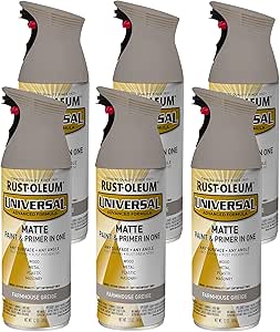 Amazon.com: Rust-Oleum 376724-6PK Universal All Surface Spray Paint, 12 ...