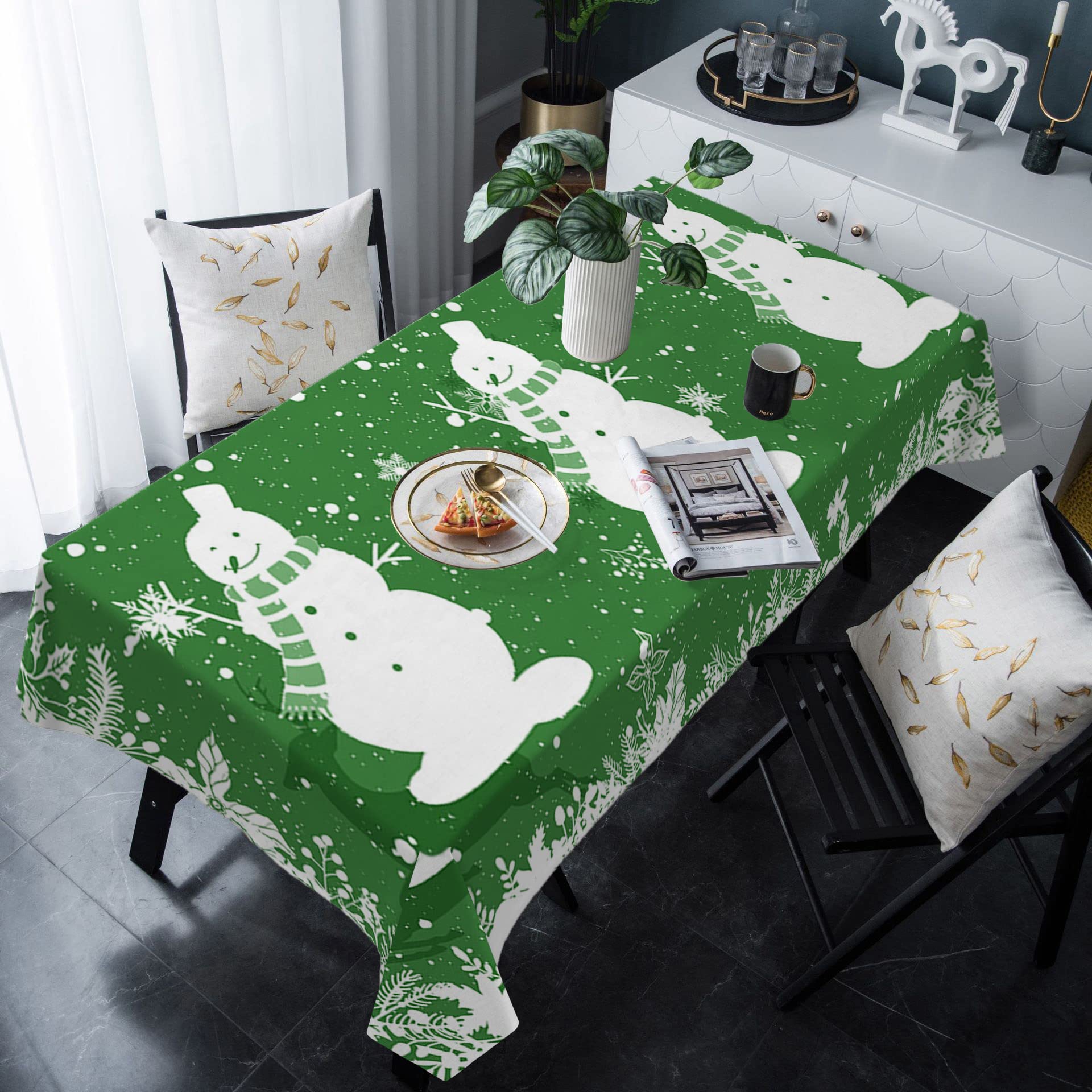 Green Tablecloth Background
