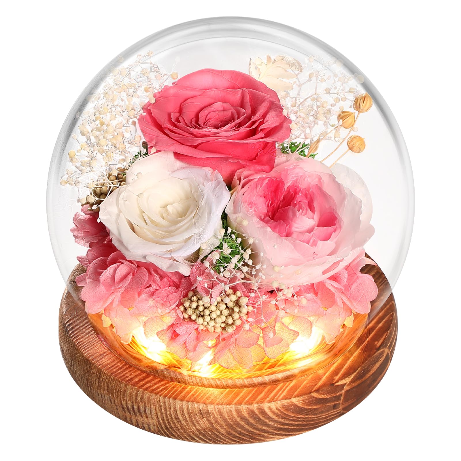 WYRIAZA Rose Eternelle Fleur Eternel - Rose Cadeau Coffret Boite Femme ...