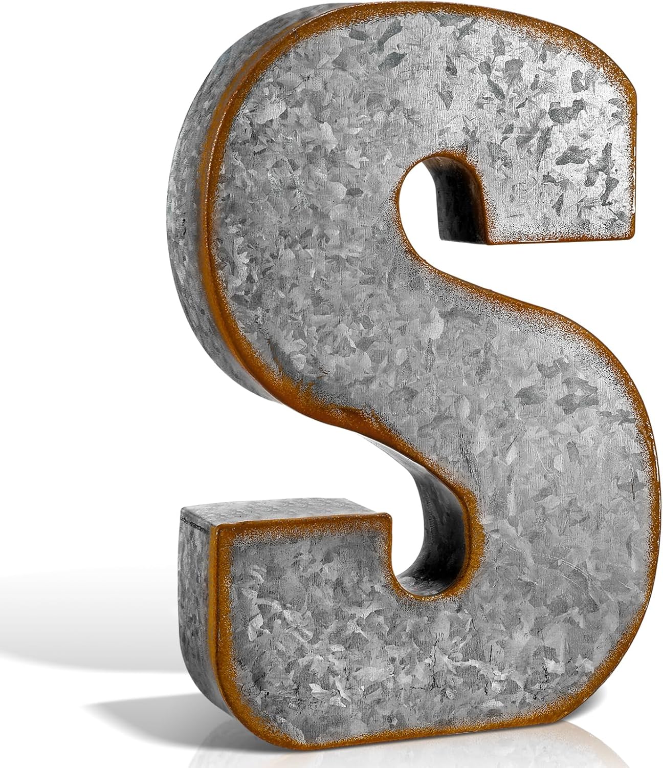 Amazon.com: Yaocom 12" Metal S Letter Wall Decor Large Galvanized ...