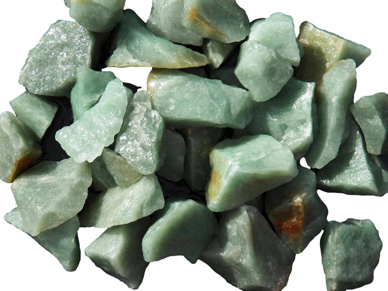 Amazon.com: Fundamental Rockhound: 1/2 lb Green Quartz Rough Tumbling ...