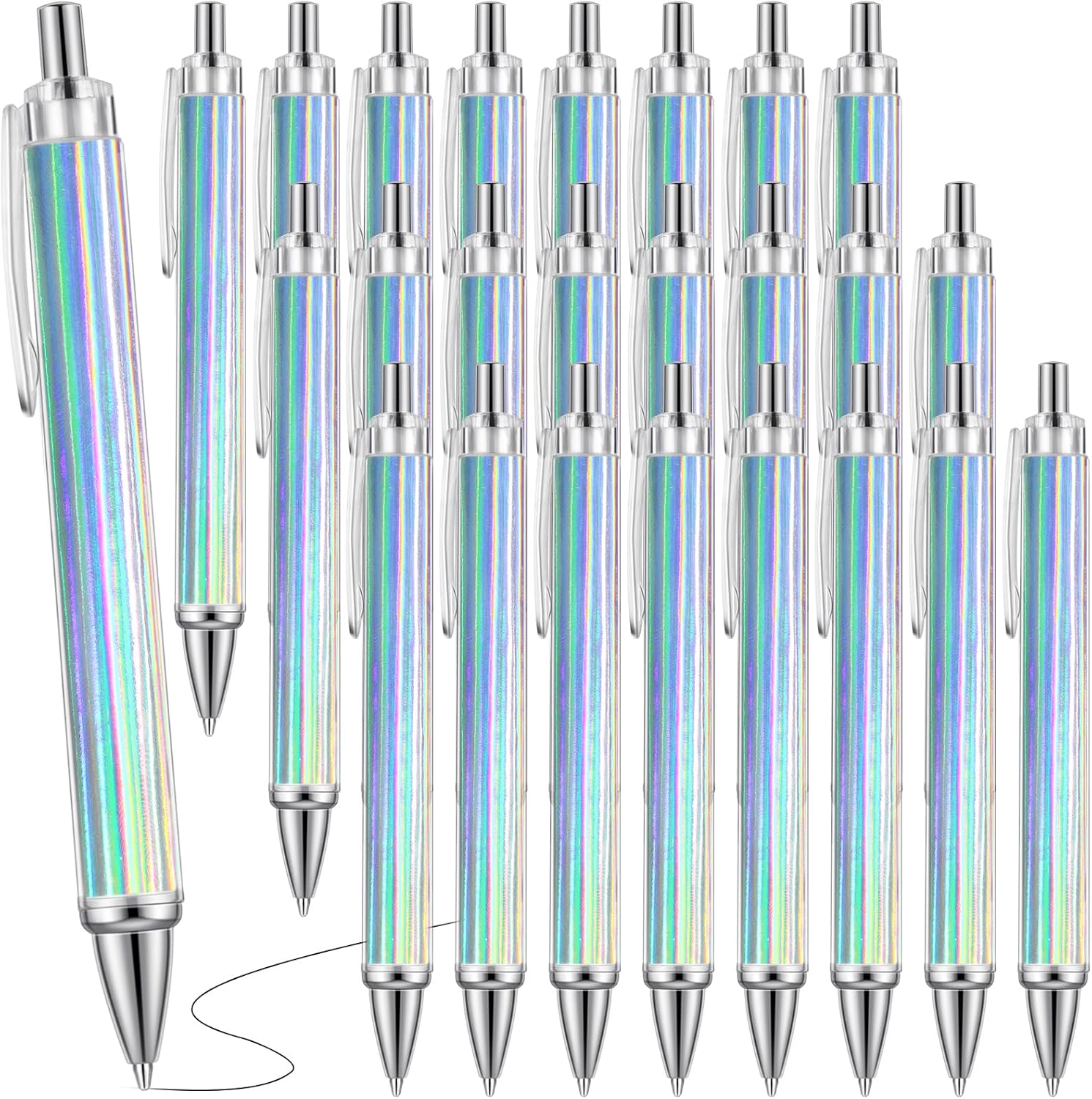 Amazon.com : Fuyoooo 25 Pcs Holographic Glitter Pens Sparkly Ballpoint ...