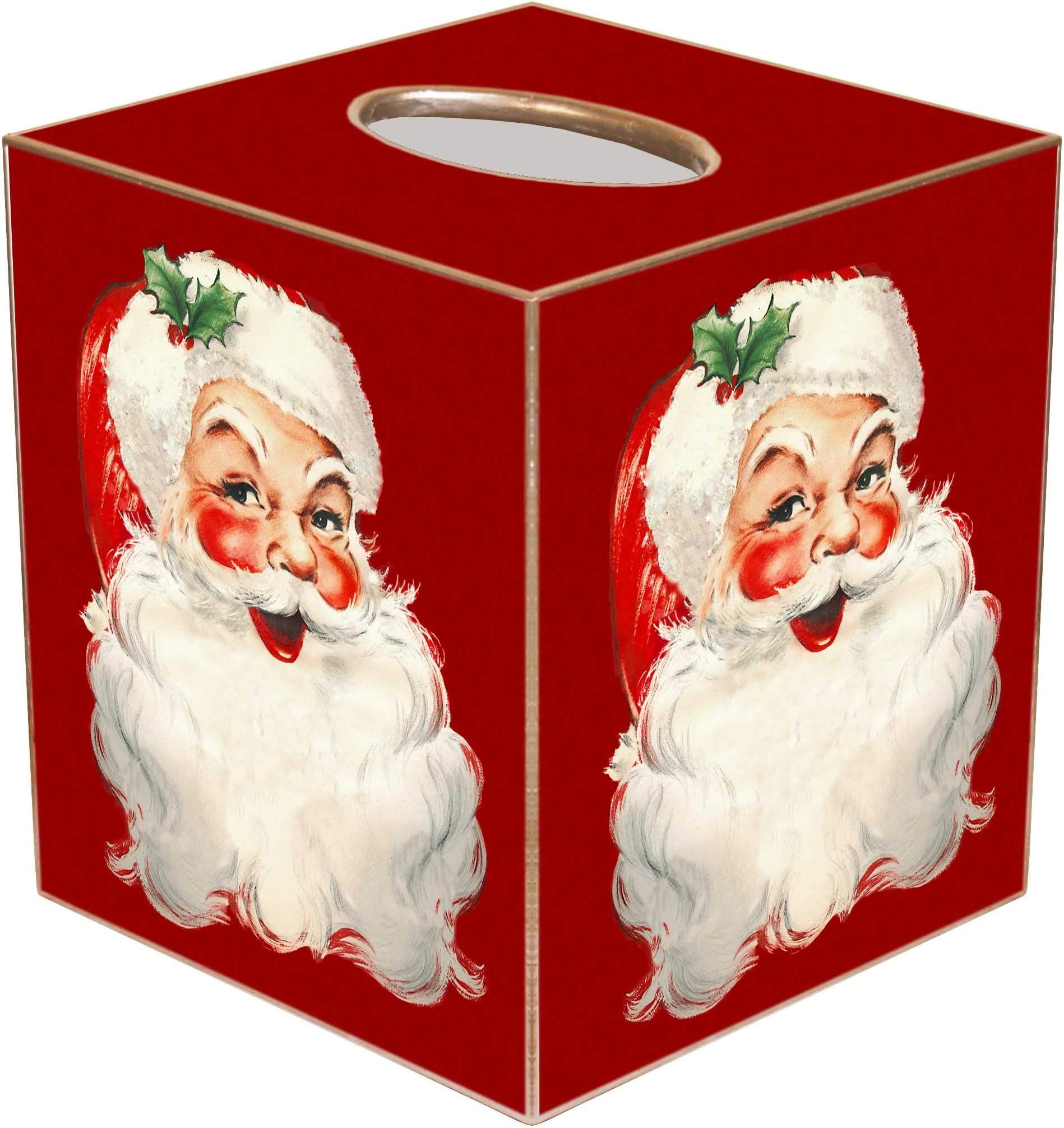 Amazon.com: Marye-Kelley Christmas Paper Mache Tissue Box Cover with ...
