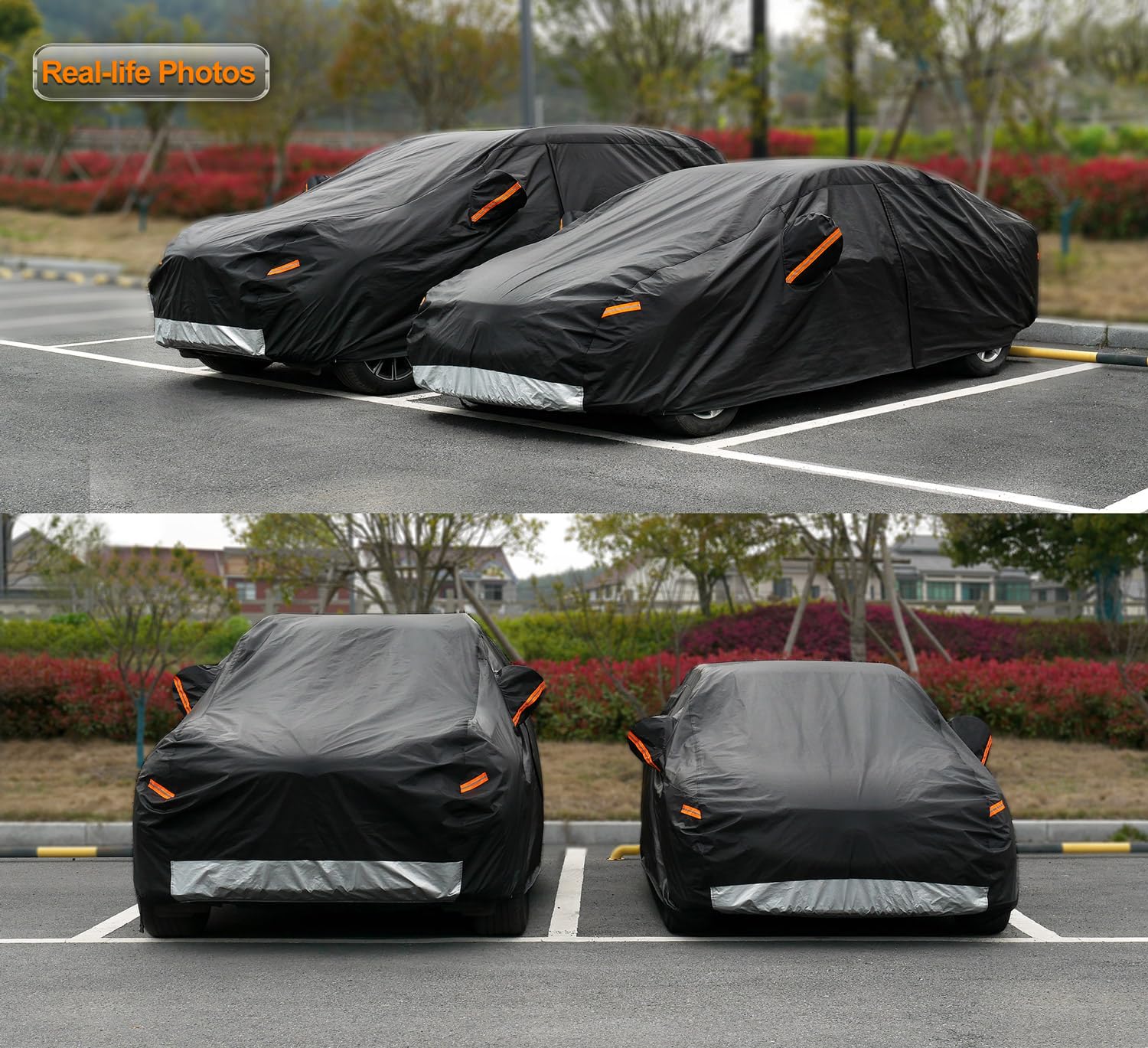 Hatchback Car Cover Waterproof All Weather, 7 Layers Heavy Duty Full ...