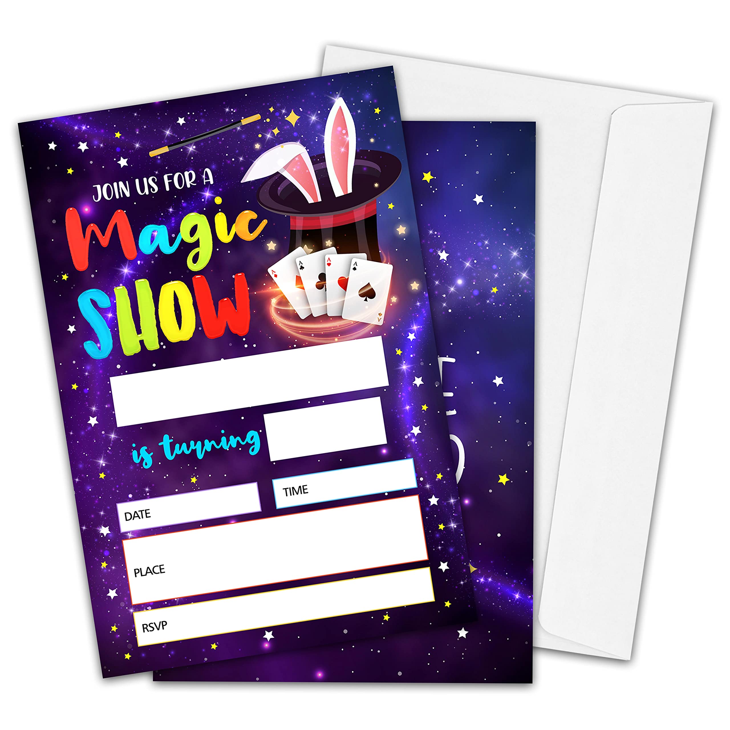 Magic Show Birthday Party Invitations