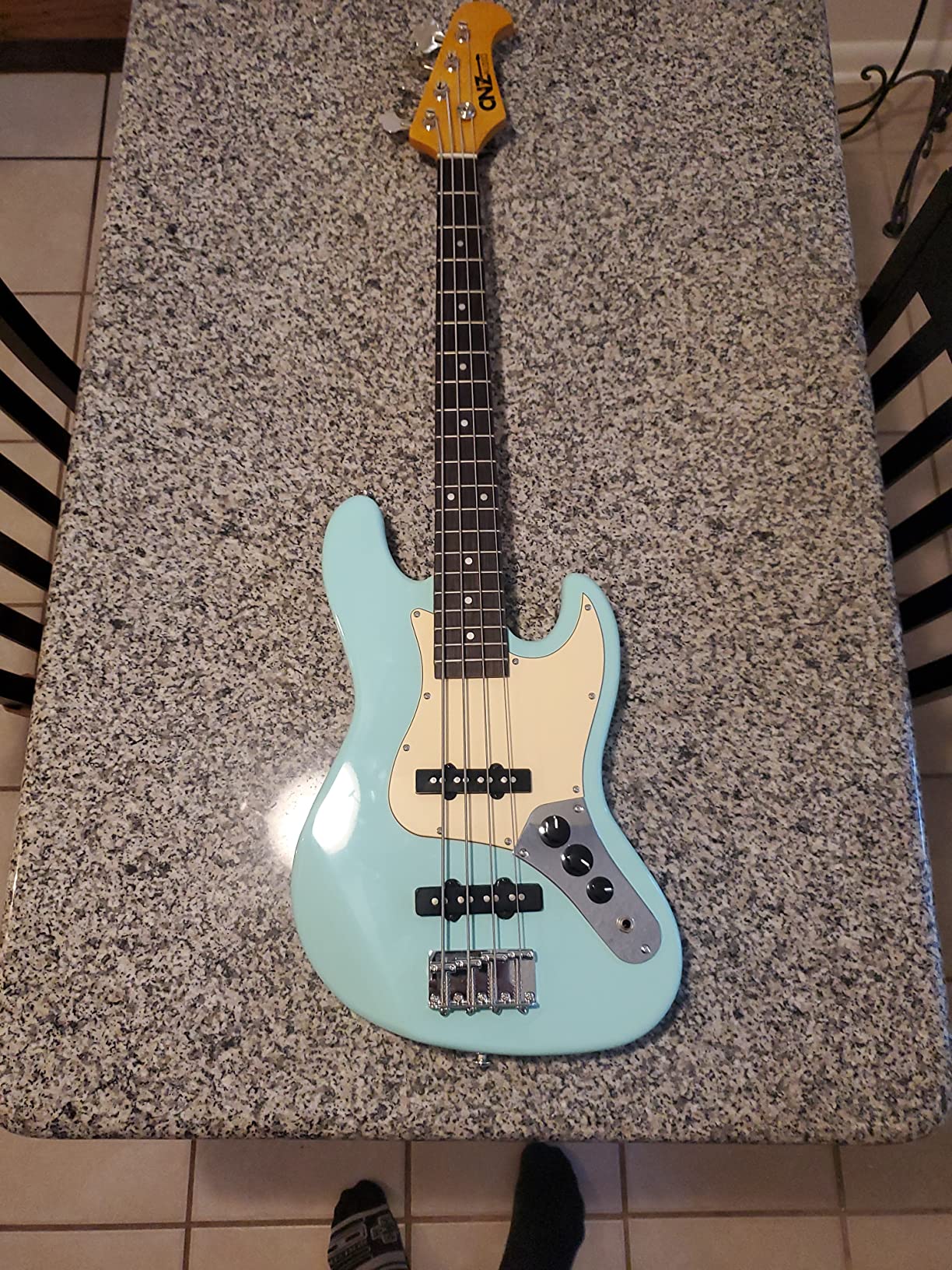 $32/mo - Finance CNZ Audio JB Mini Electric Bass Guitar - Surf Green ...