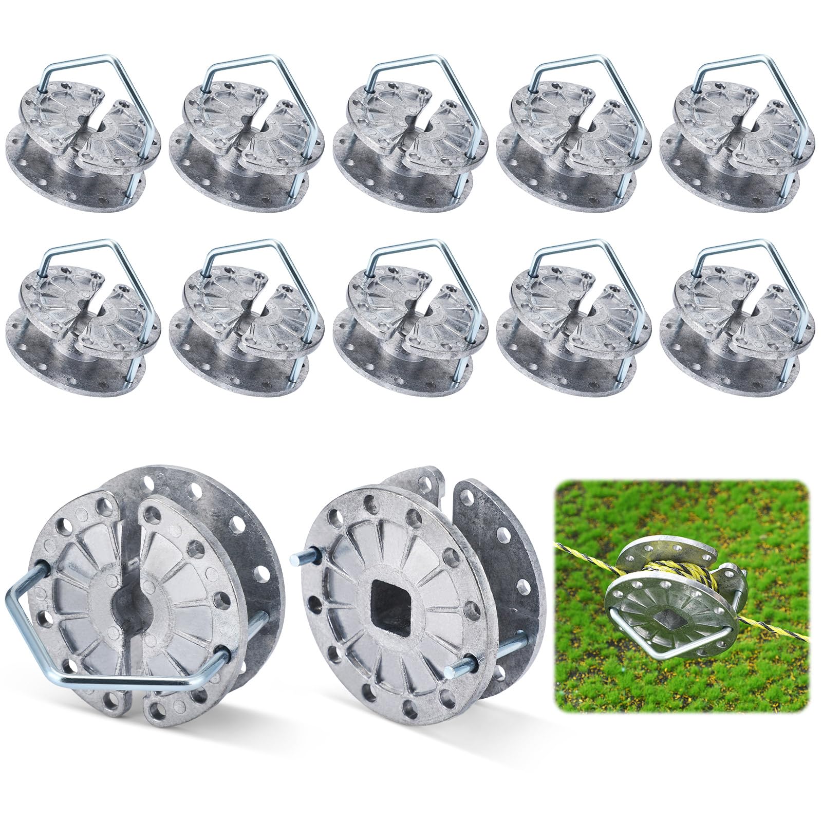 Snapklik.com : 12 Pcs Electric Fence Tightener Wire Tightener Rapid ...