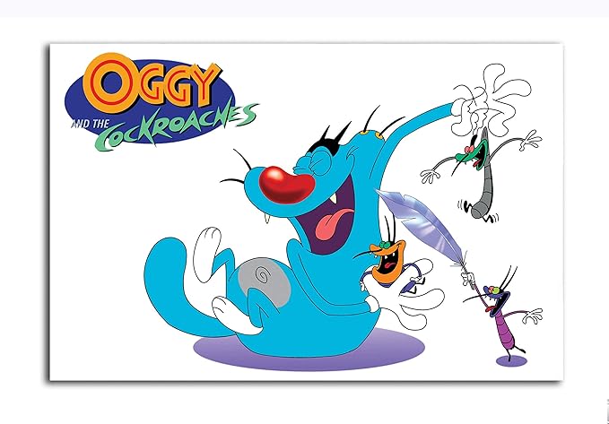 Tamatina Wall Poster | Cartoon Poster | Oggy & the cockroaches | Poster ...