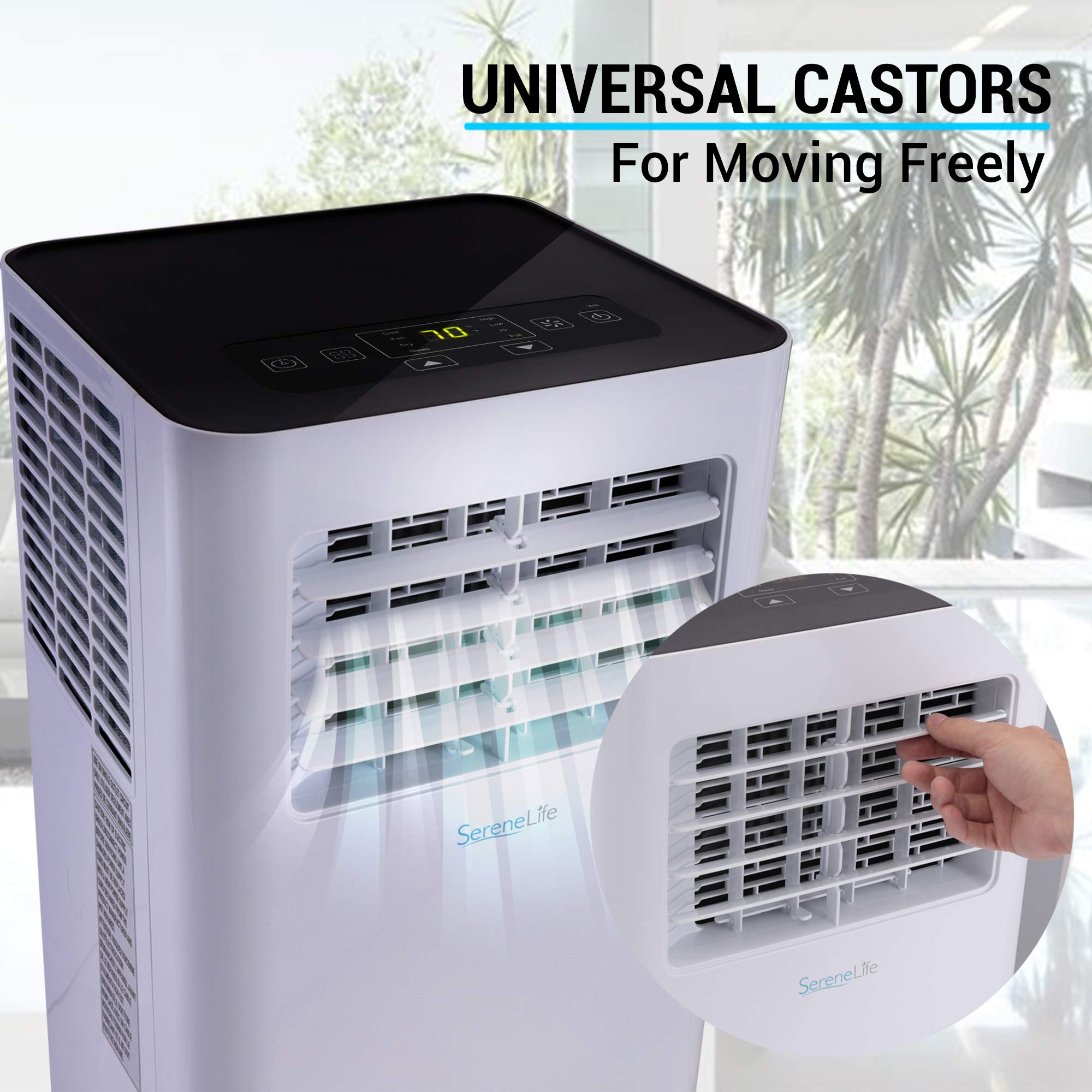 Compact Freestanding Portable Air Conditioner - 10,000 BTU Indoor Free ...