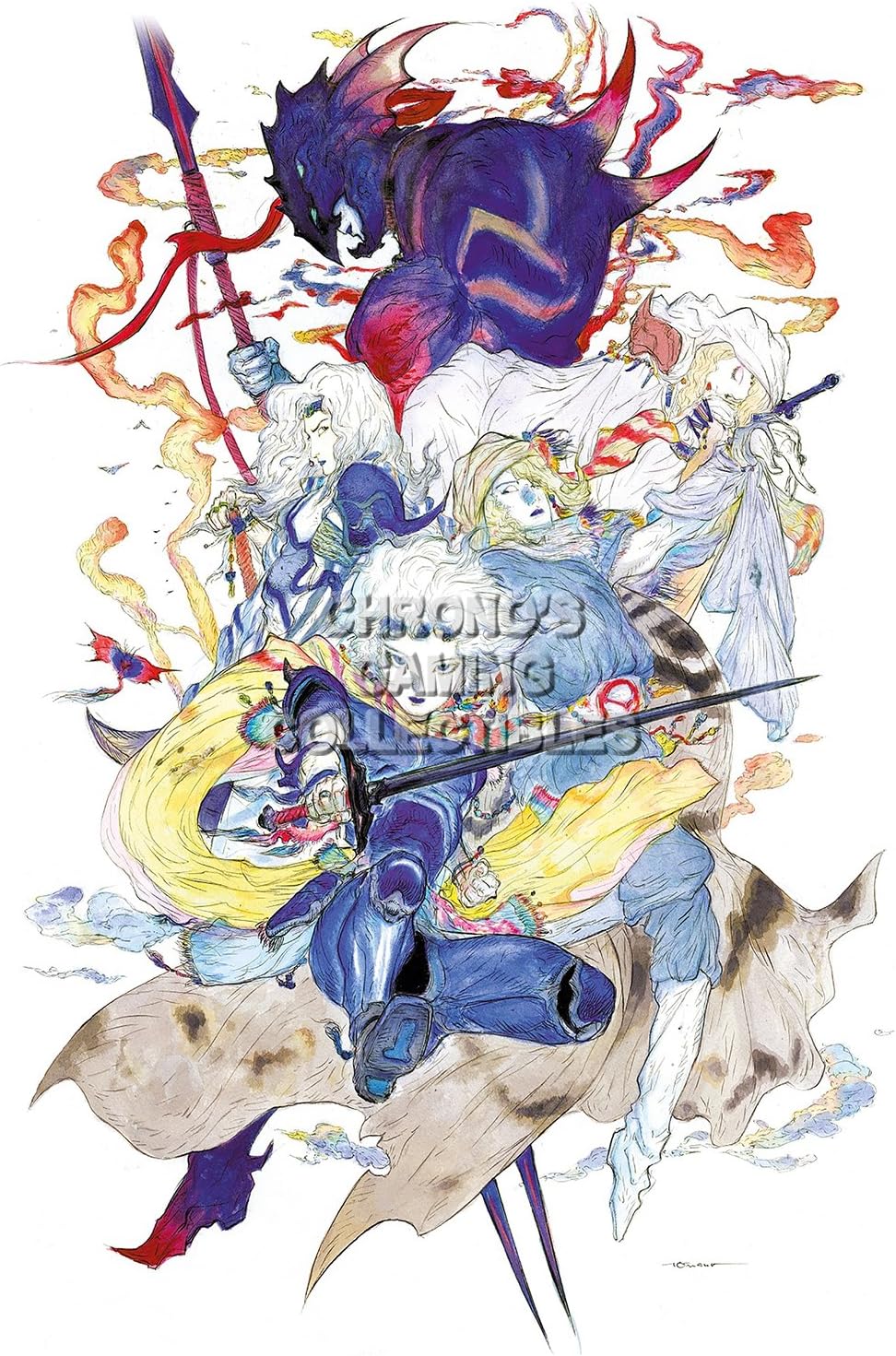Amazon.com: PrimePoster - Final Fantasy IV Characters Poster Glossy ...