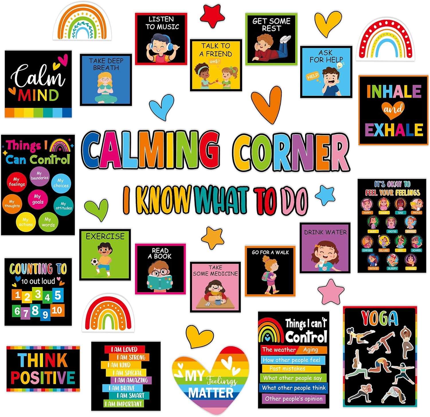 Chalkboard Calming Corner Classroom Bulletin Board Nepal | Ubuy