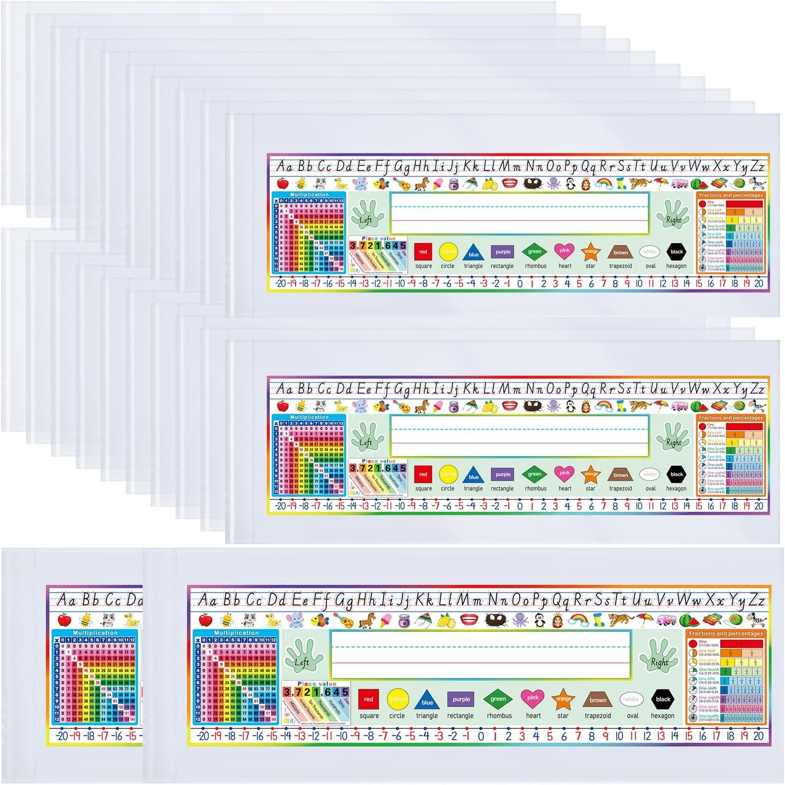 Amazon.com: Outus Classroom Name Plates Set Include 36 Pcs Desk Name ...