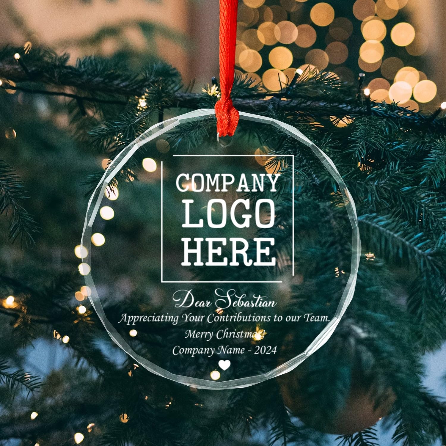 Custom Ornaments Logo Custom Logo Ornaments & Company Christmas