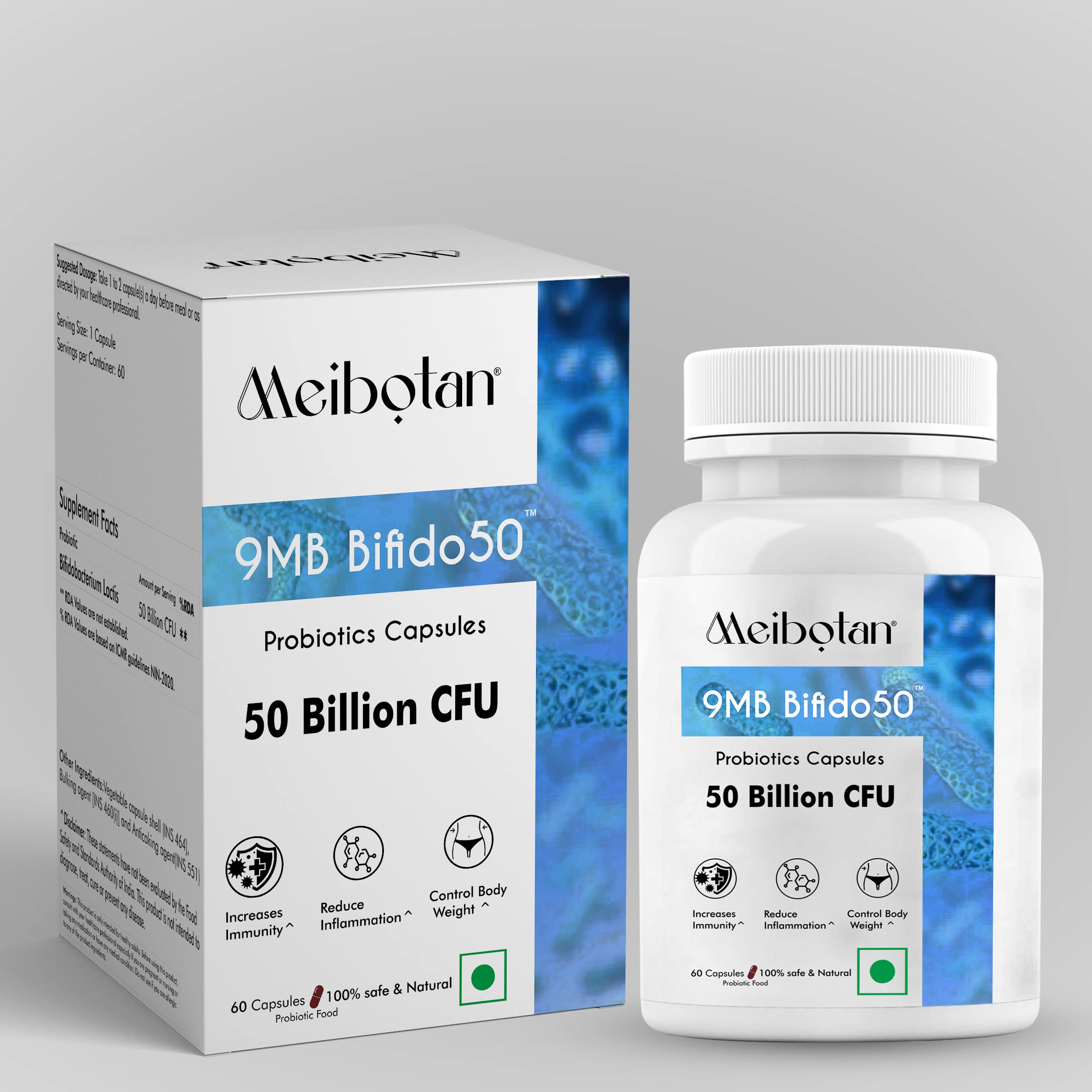 Meibotan Probiotics Bifidobacterium Lactis 50 Billion CFU For Men ...