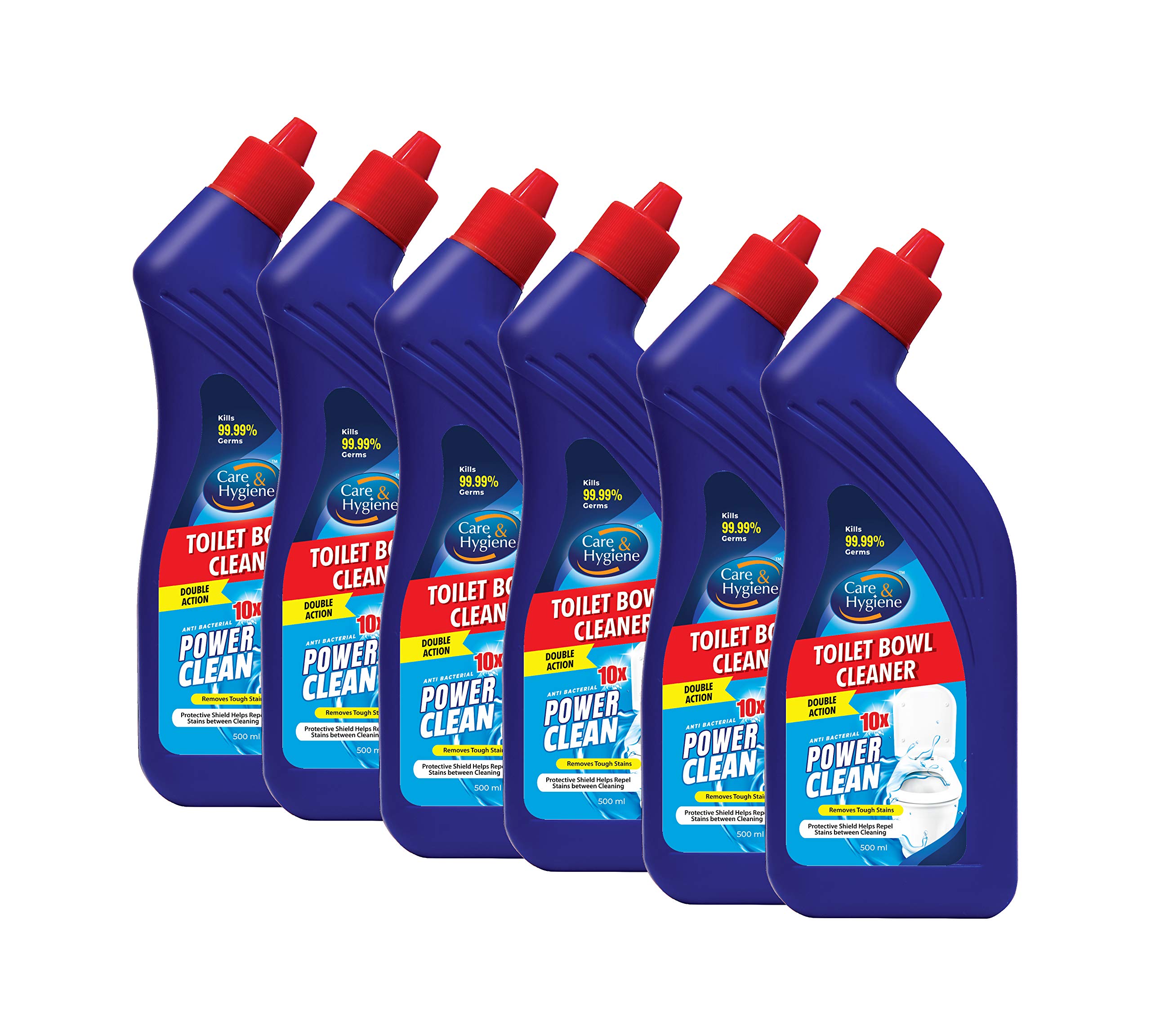 Buy Care And Hygiene Toilet Cleaner, 500 ml, Blue, Toilet Cleaner with ...