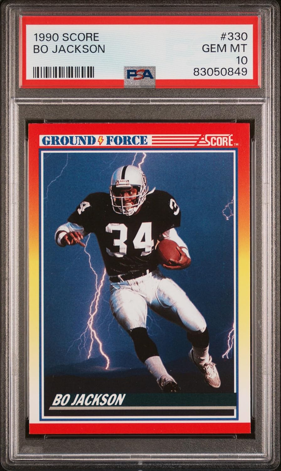 Amazon.com: Bo Jackson 1990 Score Ground Force Football Card #330 ...