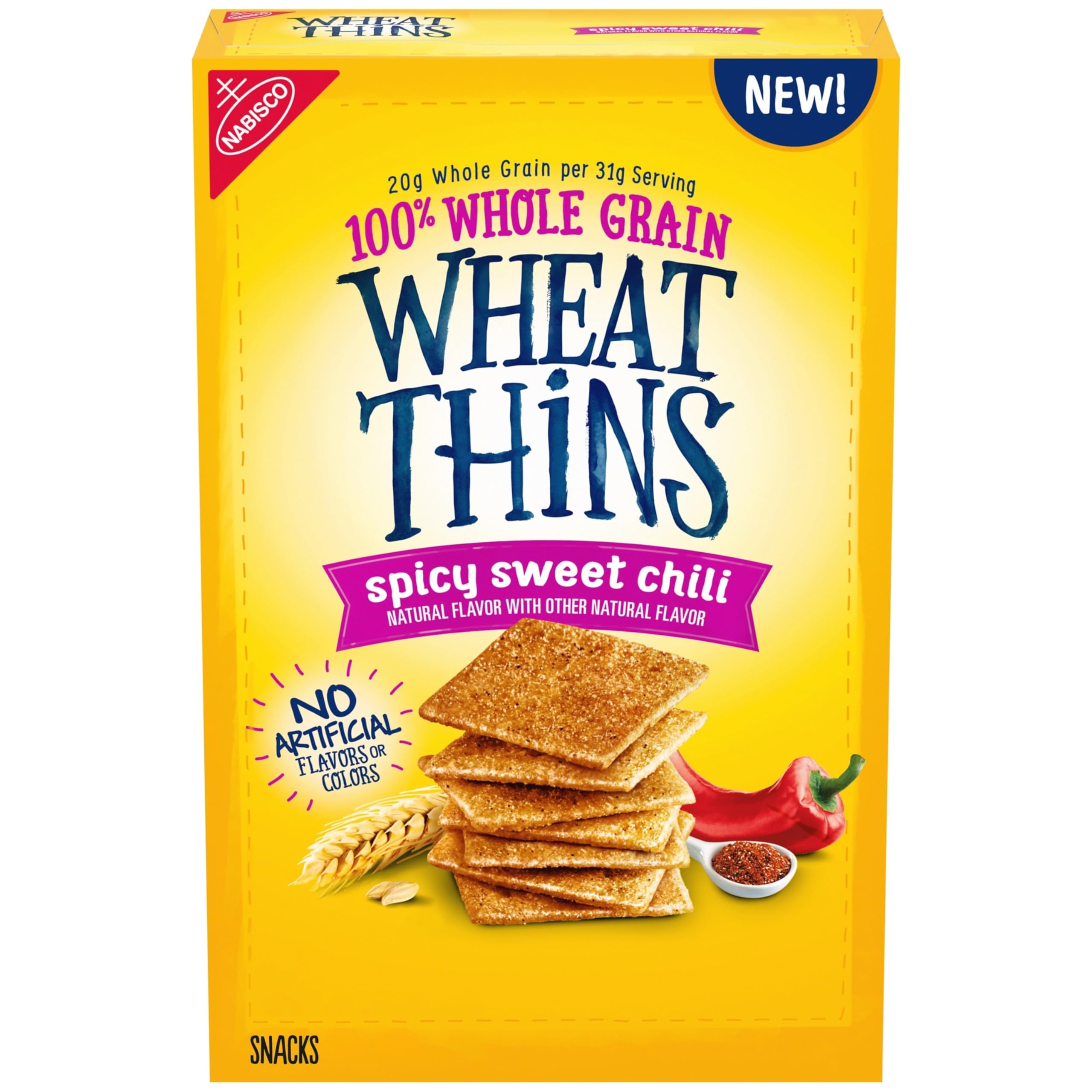 Amazon.com: Wheat Thins Spicy Sweet Chili Whole Grain Wheat Crackers, 8 ...