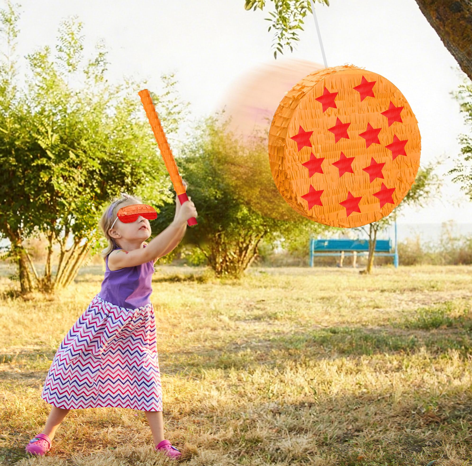 Snapklik.com : Anime Theme Pinata Party Birthday Decorations Orange And ...