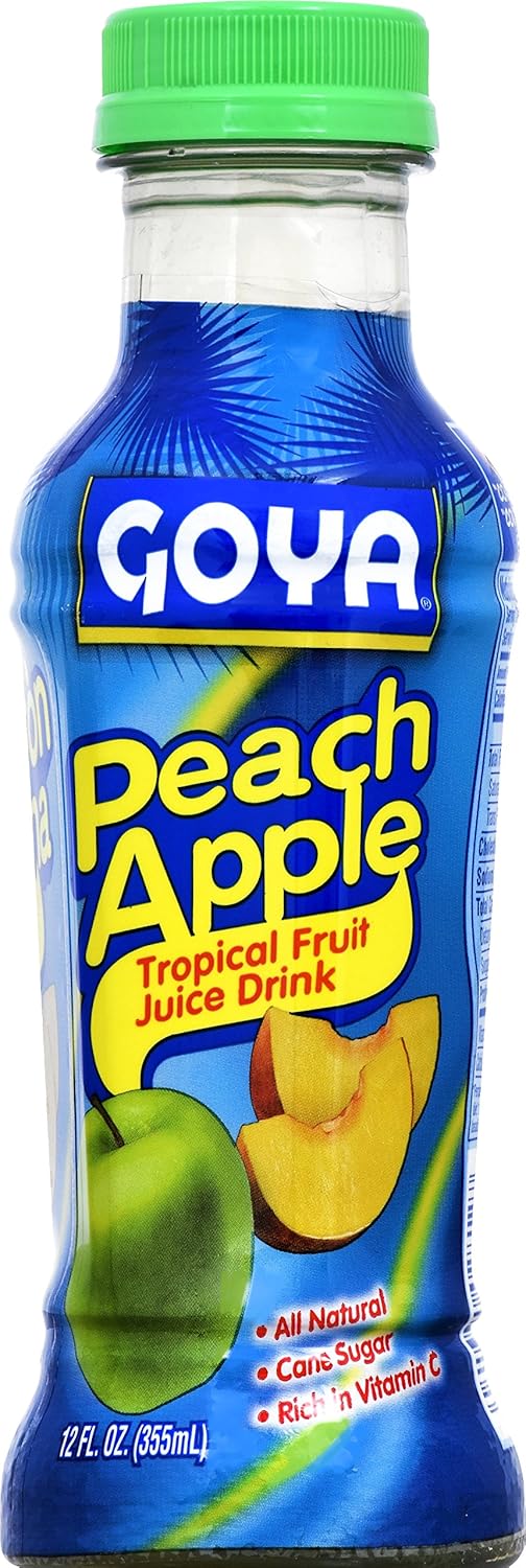 Amazon.com : Goya Foods Peach Apple Tropical Fruit Juice Drink, 12 Fl ...