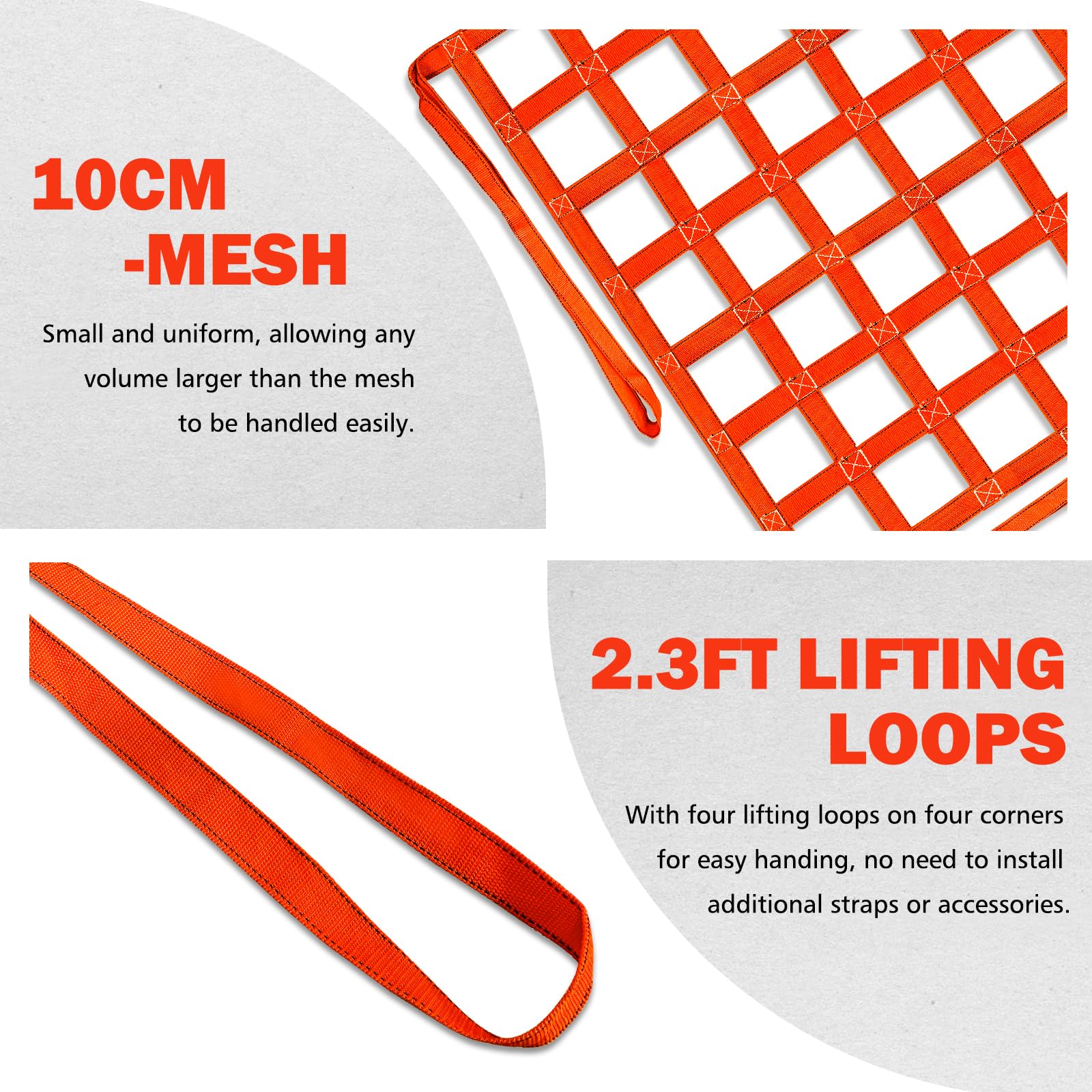 Snapklik.com : Cargo Lifting Net 1100LBS, 328x328 Safety Lifting Net ...