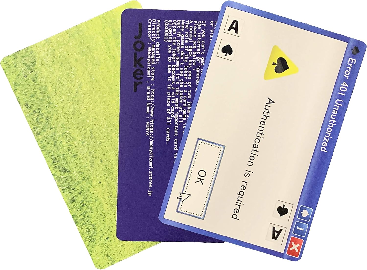 Amazon.com: MONYA Error Playing Cards (1 Deck) Creative Playing Cards ...