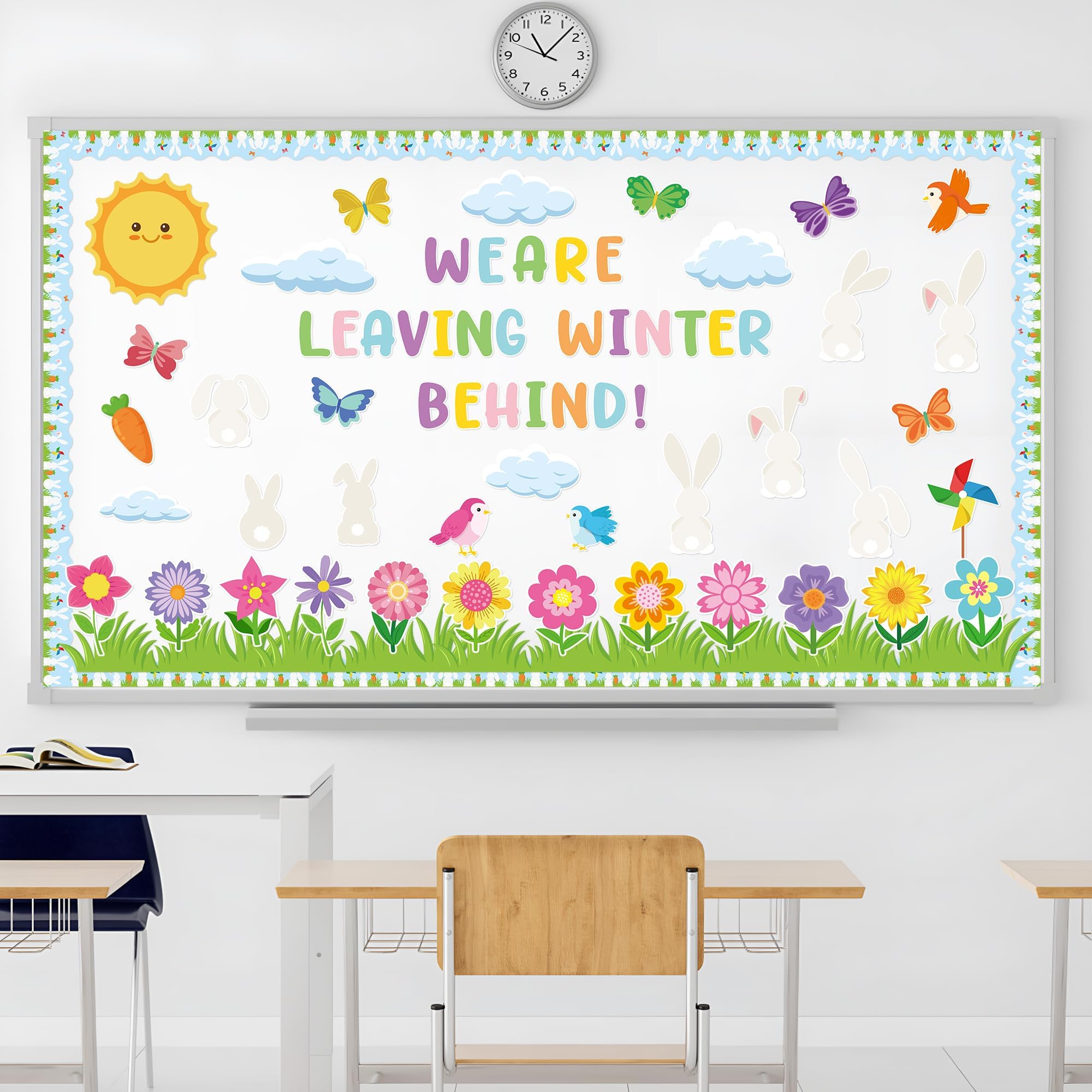 Snapklik.com : Winter Bunny Bulletin Board Cutouts - 144Pcs We Are ...