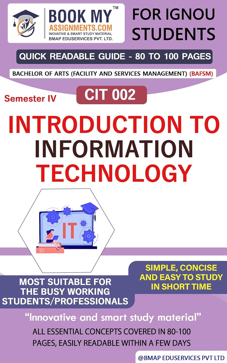Buy IGNOU CIT 002 Introduction to Information Technology Community ...