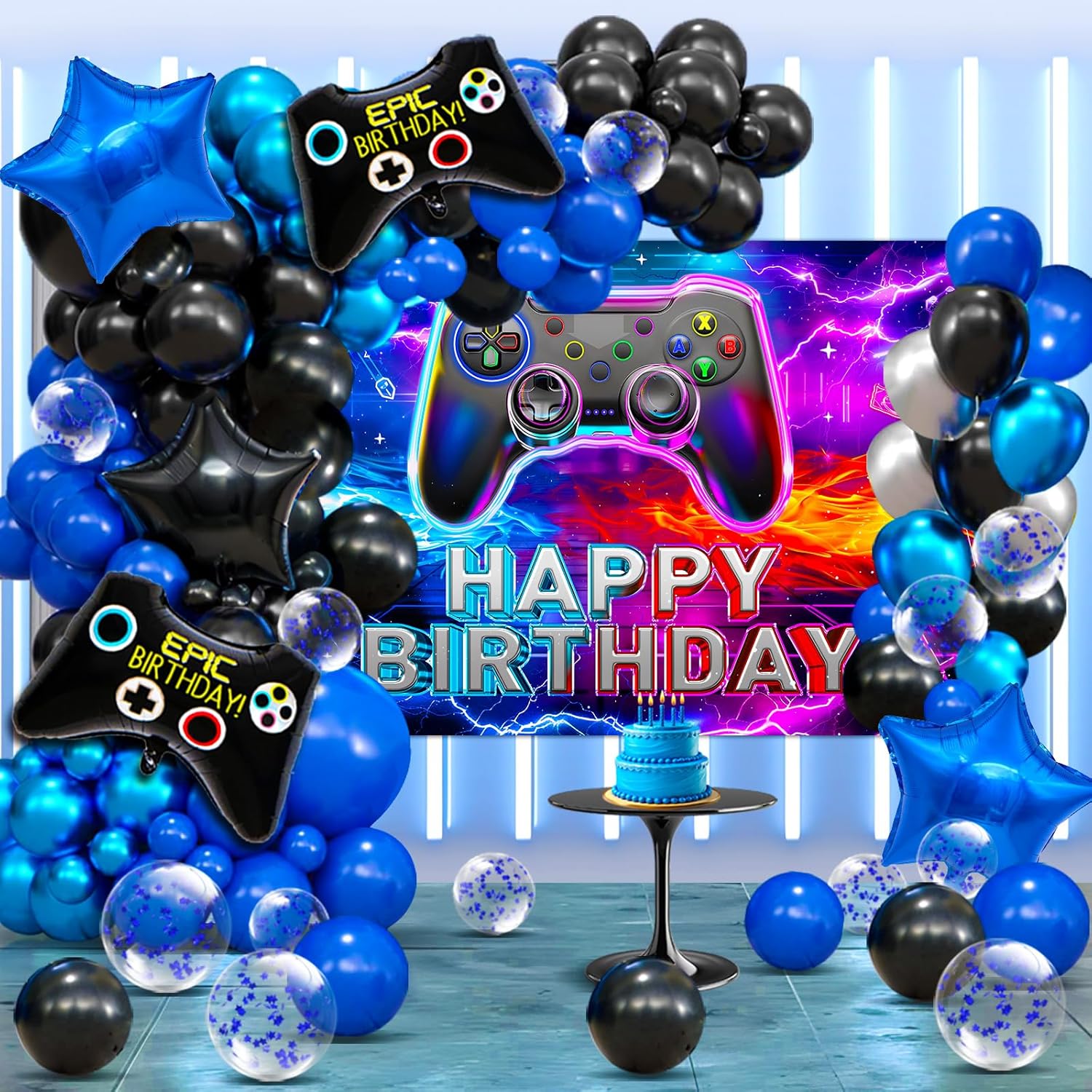 Amazon.com: 134pcs Video Game Birthday Decoration Balloons Gaming ...
