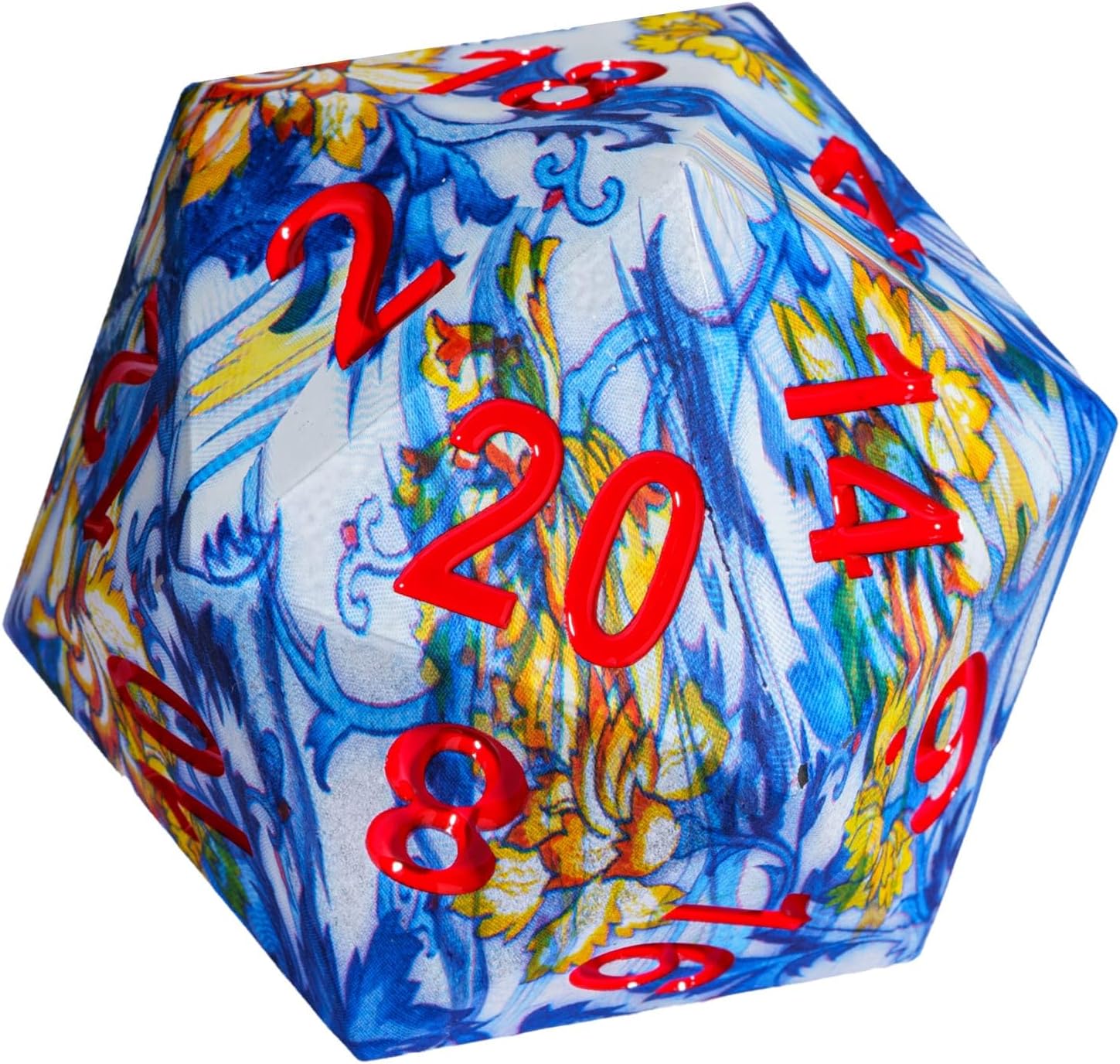 Amazon.com: HDdais Large D20 Dice 55mm with Blue and White Porcelain ...