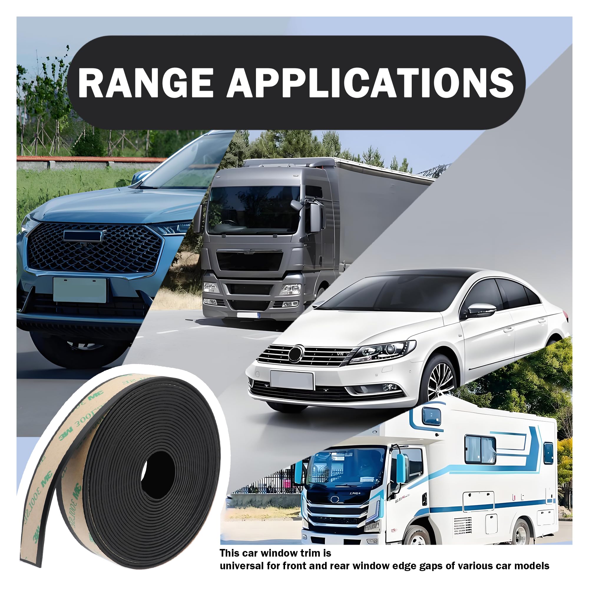 Snapklik.com : 13.12FT Car Window Seal Strip,Rubber Automotive Weather ...