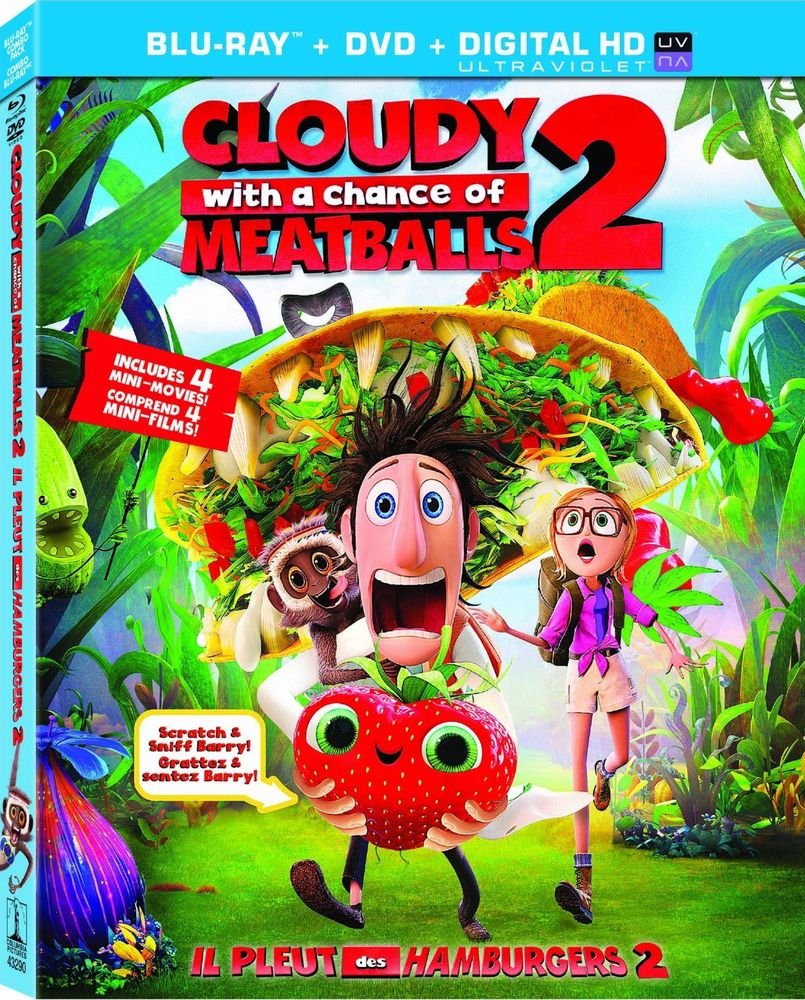 Amazon.com: Cloudy with a Chance of Meatballs 2 (Two Disc Combo: Blu ...