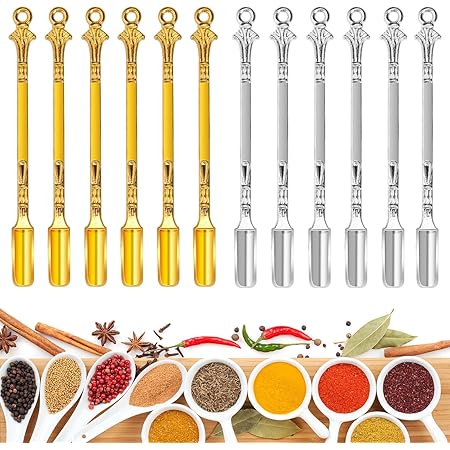 Amazon.com: 12P Mini Shovel Medicine Spoons, Coldairsoap Little Spoon ...