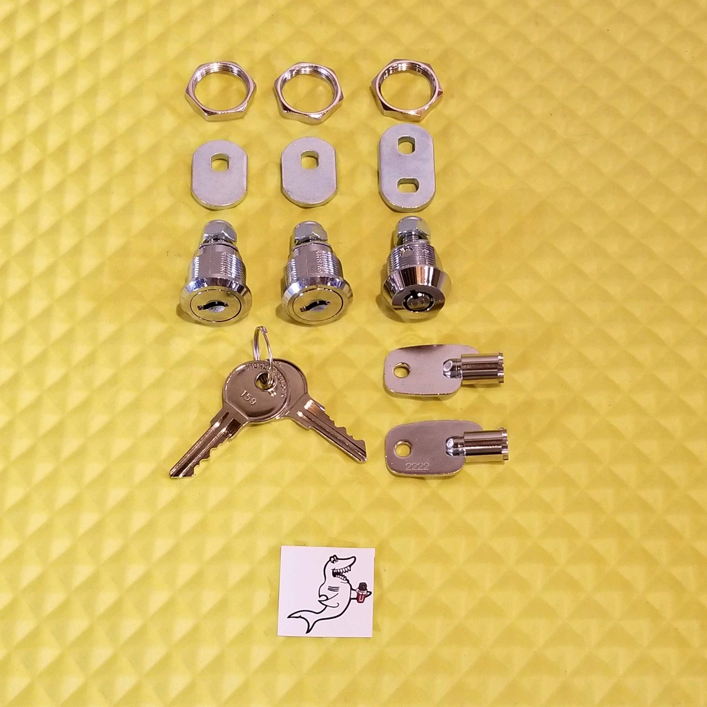 Amazon.com: VENDSTAR 3000 (2) #159 TOP LID / (1) #2222 Back Door Locks ...