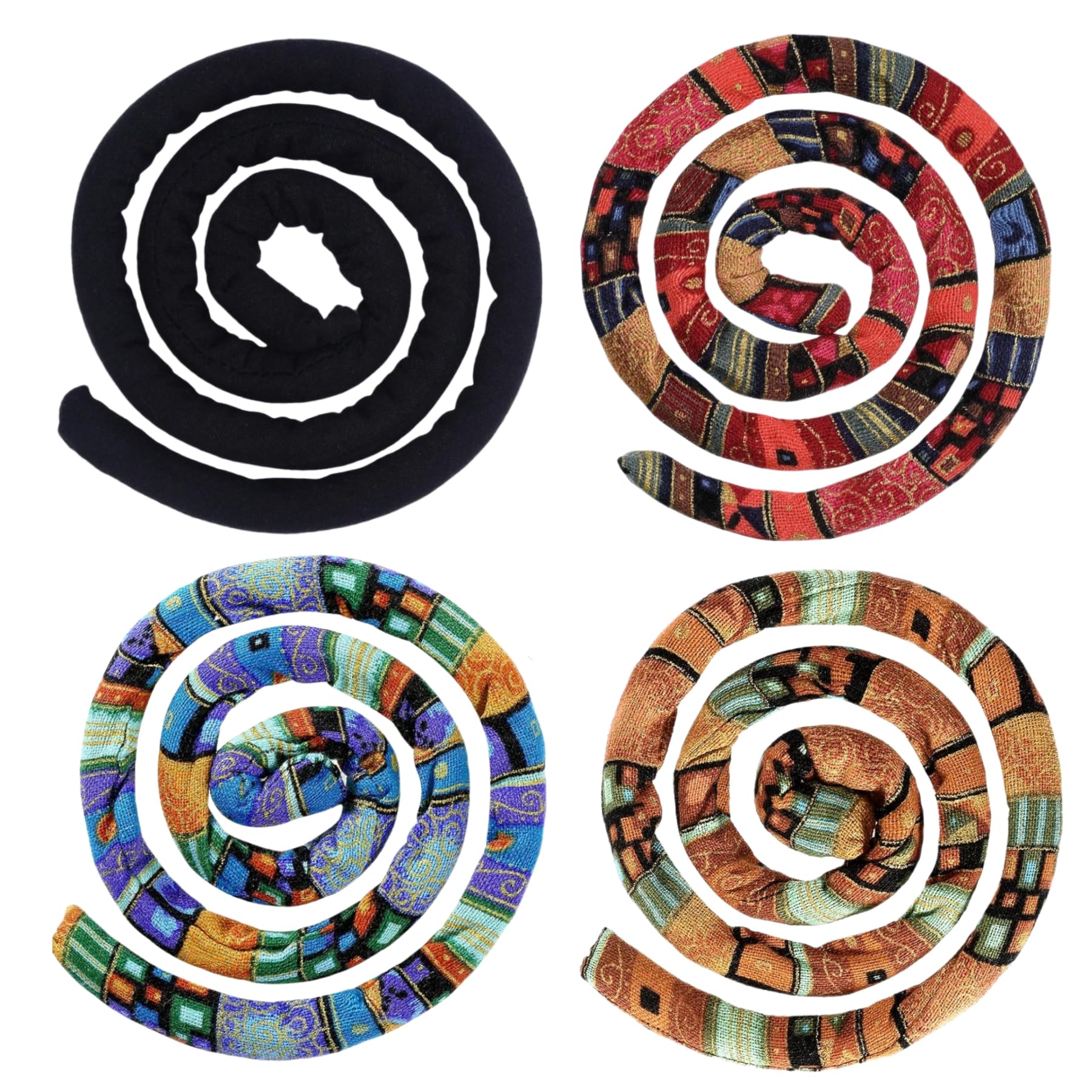 Amazon.com : 4 Pieces Spiral Lock Hair Tie for Dreadlocks - Iron Wire ...