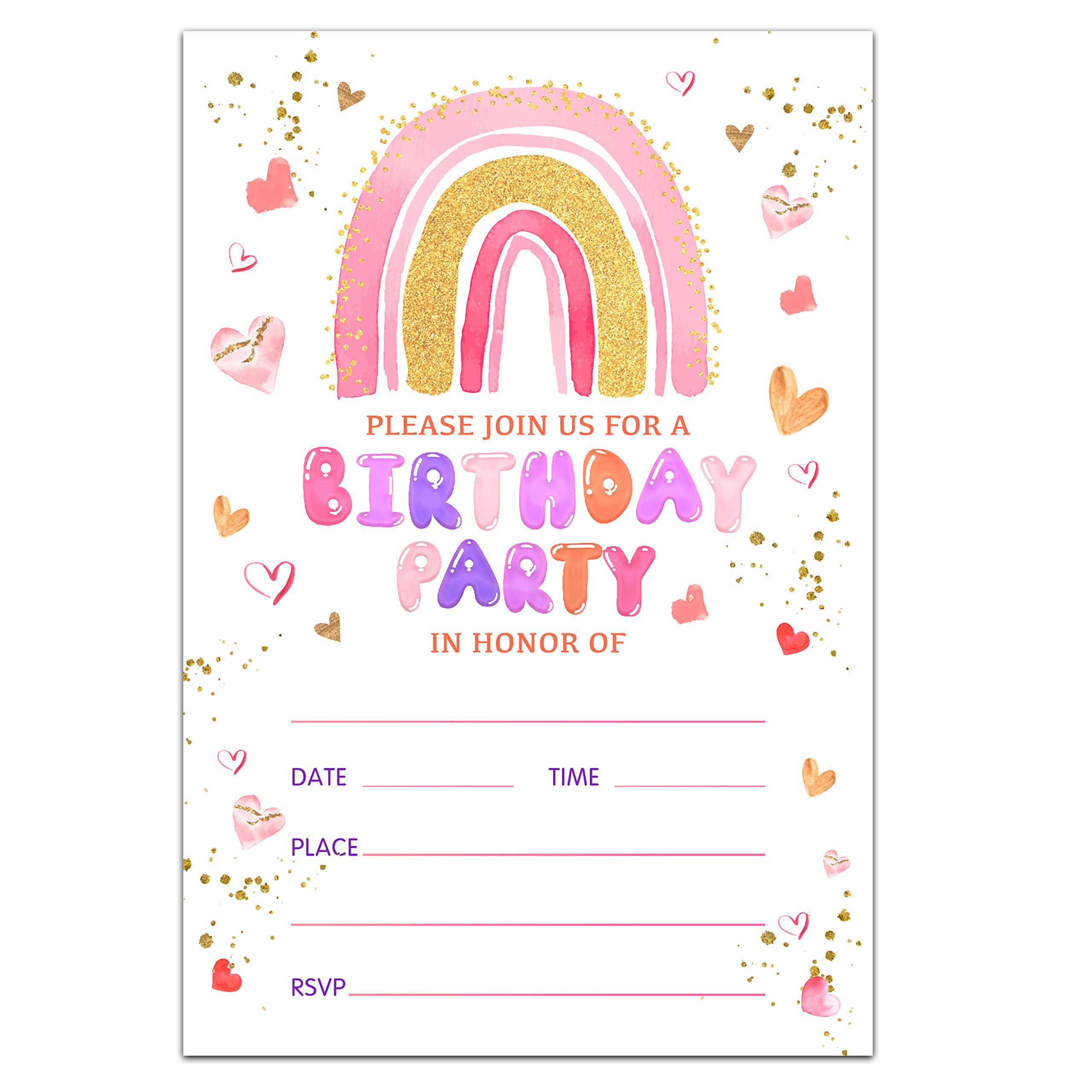 Teen Girls Party Invitation Cards