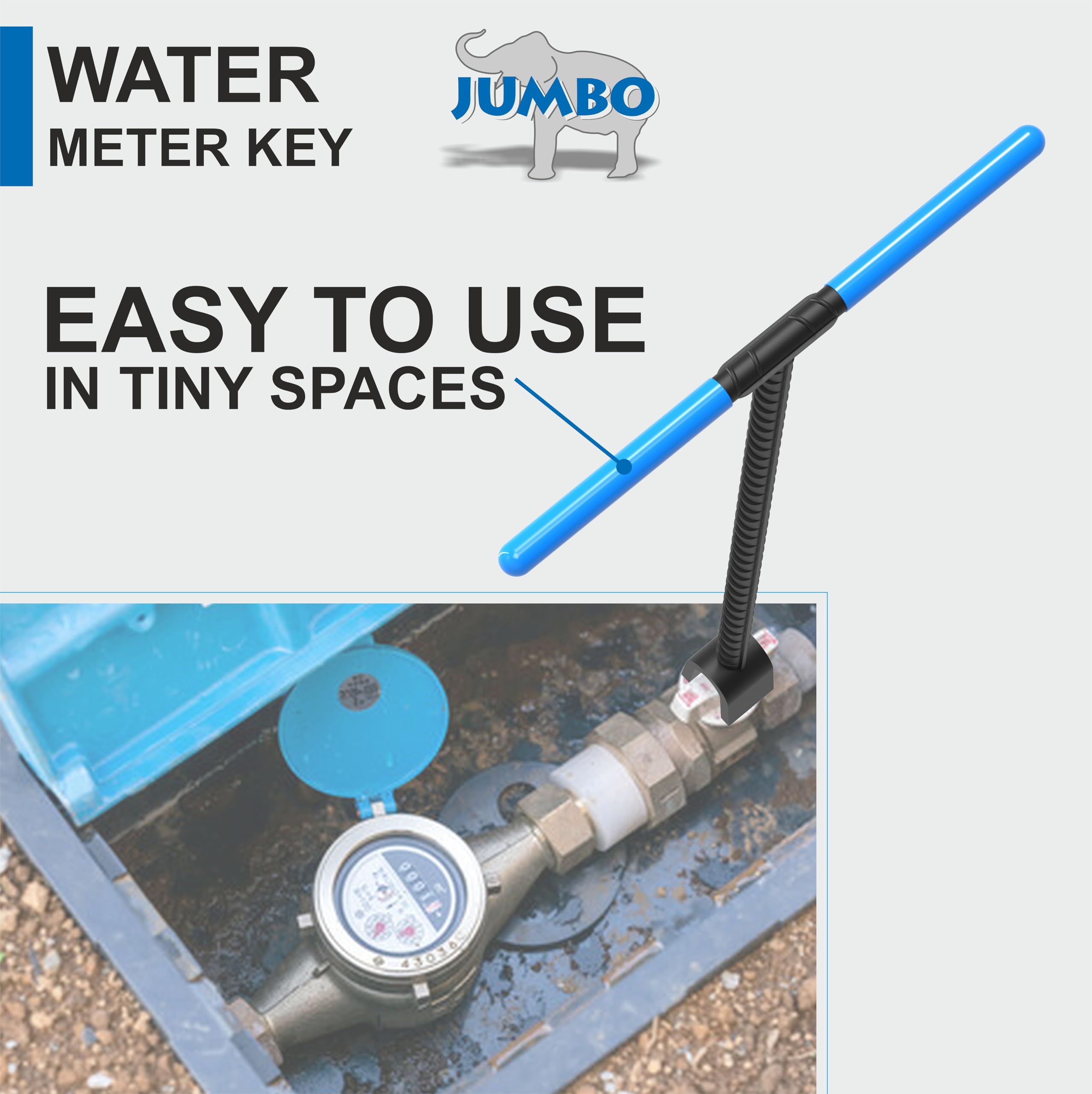 Snapklik.com : JUMBO 16" Water Meter Key
