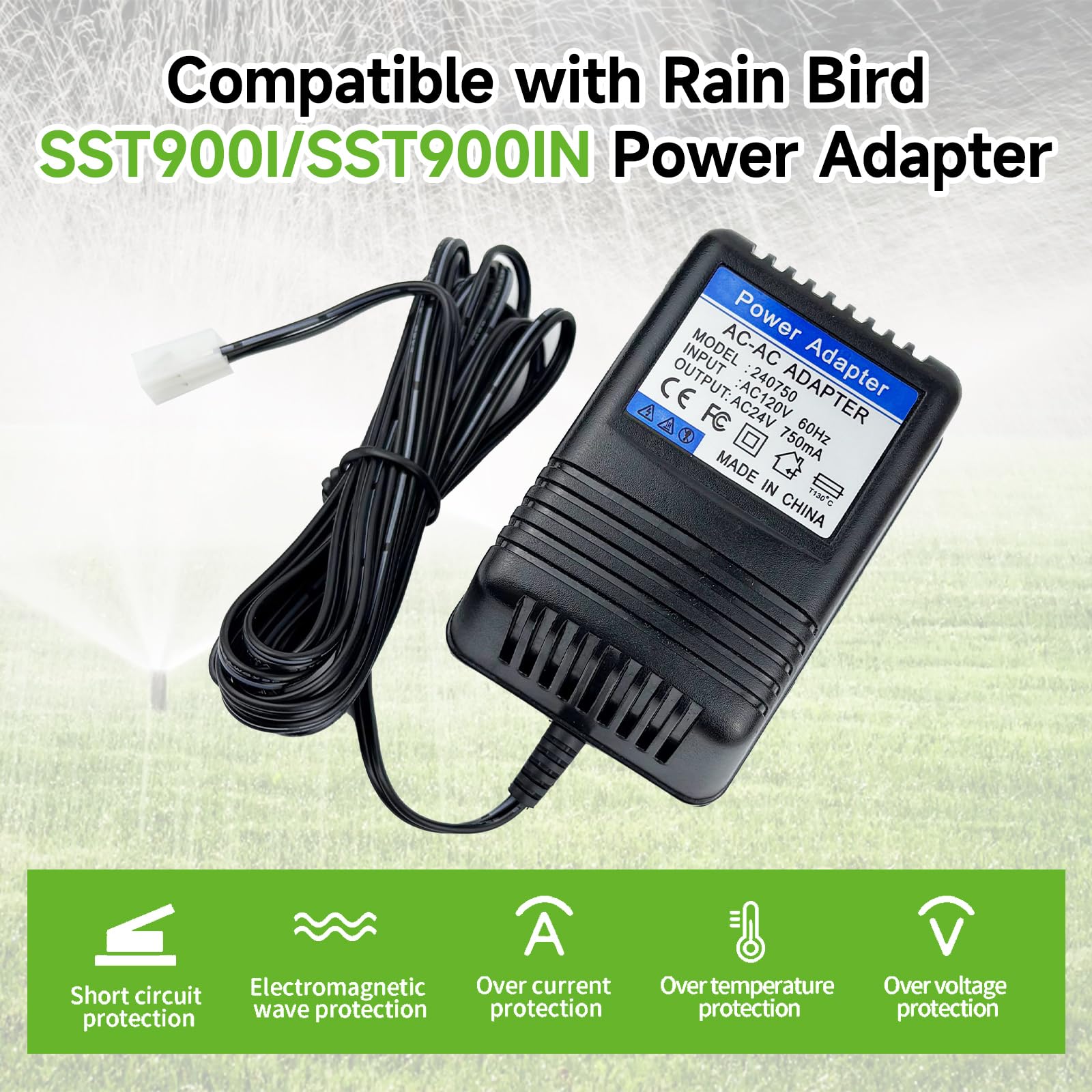 Lawn Sprinkler System Transformer 24VAC Ac/ac Power Adapter Transformer ...