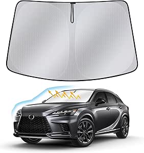 Amazon.com: Windshield Sun Shade for Lexus RX 2023 2024 2025 — Upgraded ...