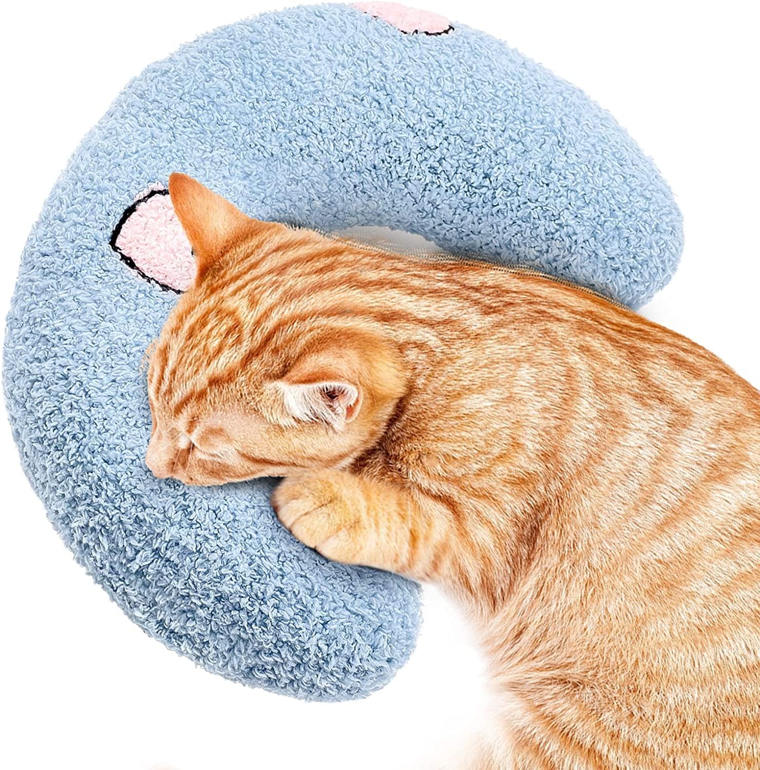 Jognee Pillow for Cats | Soft Fluffy Pet Calming Toy | Catnip Pillow ...