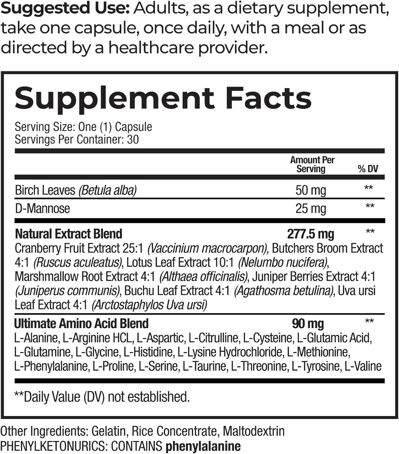 Ultranol - Cranberry Supplement for Bladder Health, Overactive Bladder Control, Incontinence - 2 ...