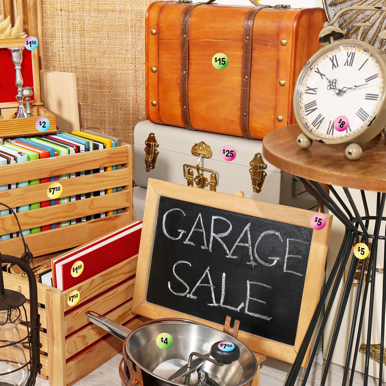 Snapklik.com : 1344 Pcs Garage Sale Stickers, Yard Sale Price Stickers ...