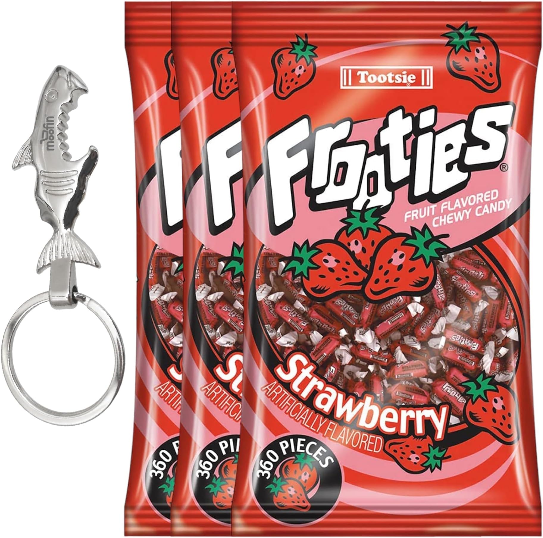 Amazon.com : Tootsie Roll Strawberry Frooties - 360 Pack,38.8OZ : Taffy ...