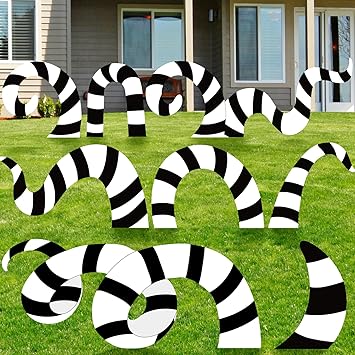 Amazon.com : Memorywuu 8 Pcs Halloween Sandworm Decorations Halloween ...