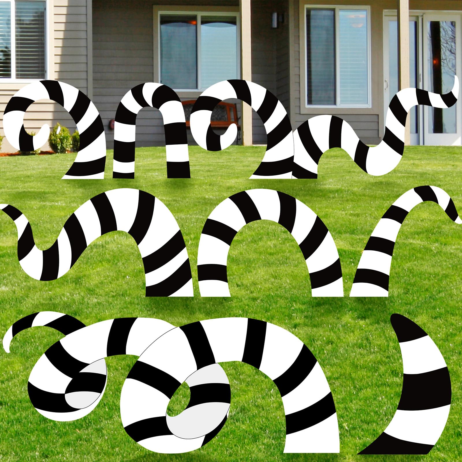 Amazon.com : Memorywuu 8 Pcs Halloween Sandworm Decorations Halloween ...