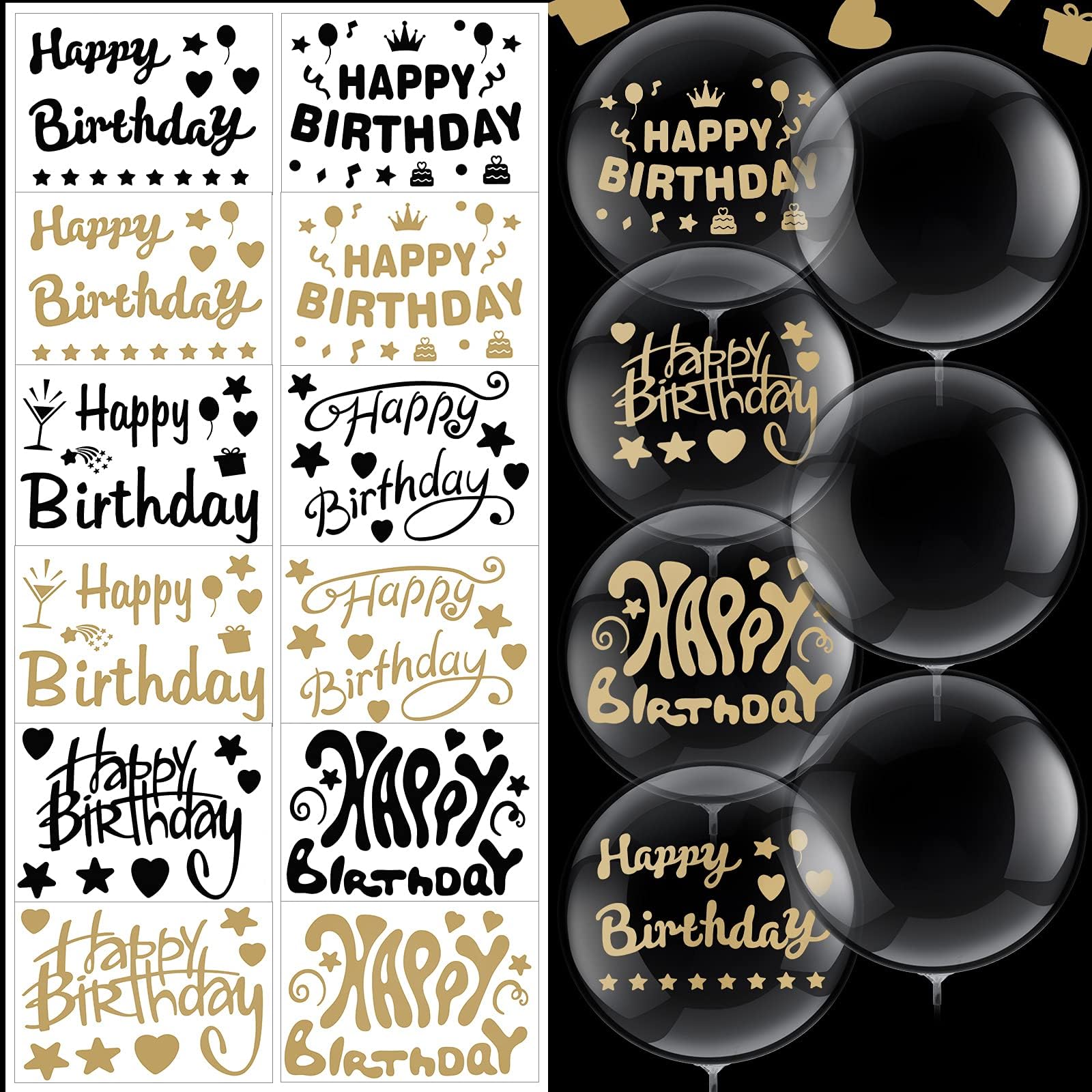 Amazon.com: HWLY Personalised Custom (1pc 18'/24'/36' Bubble Balloon+ ...