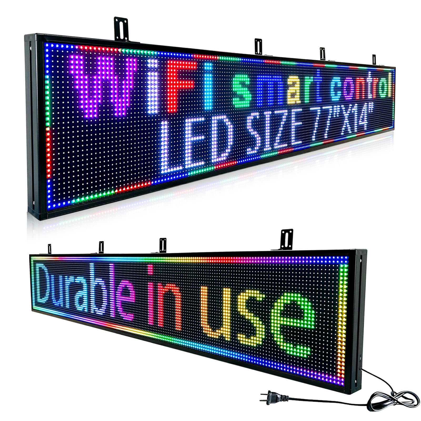Amazon.com : HIJH SAIL programmable led sign custom scrolling digital ...
