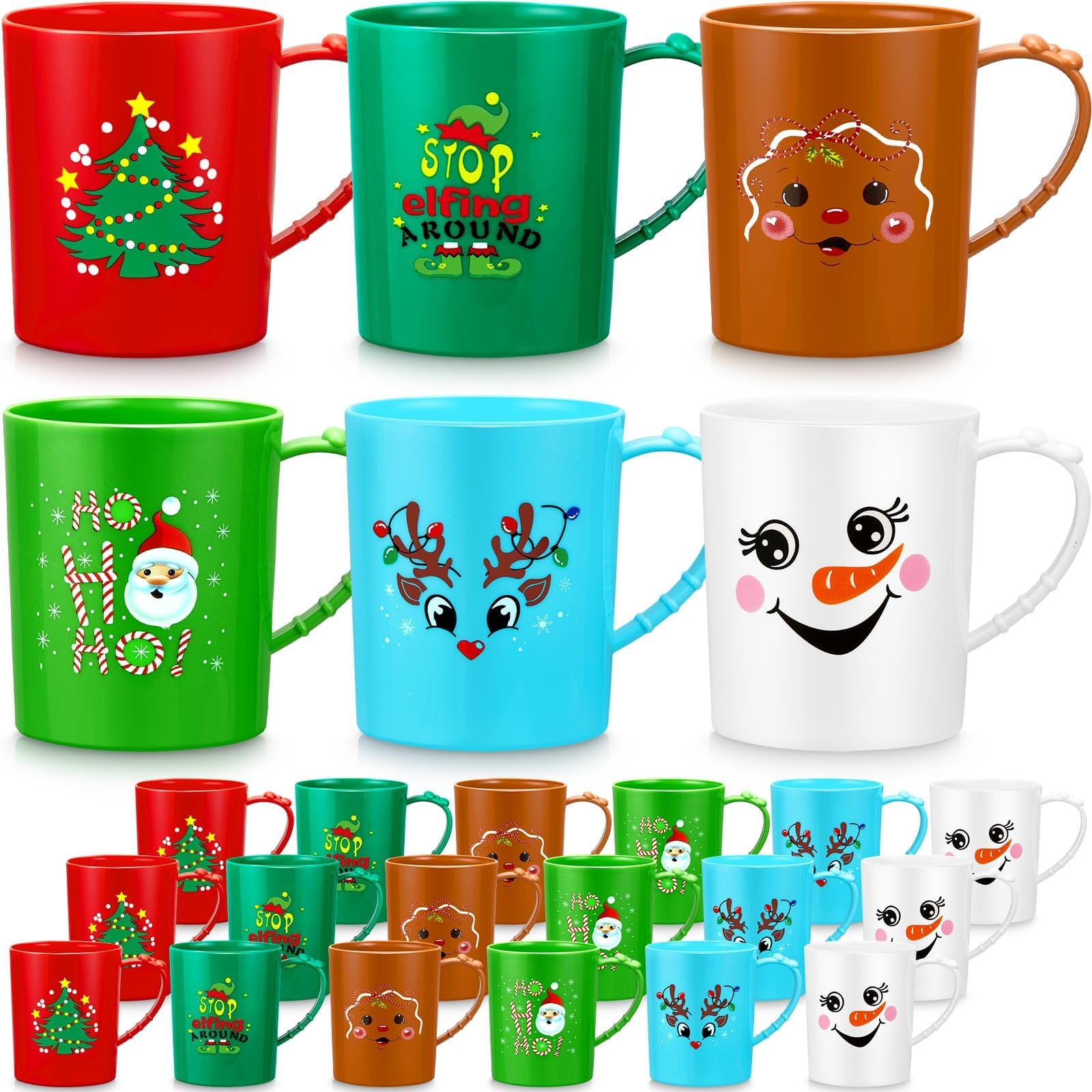 Amazon.com: Fun Express Set of 12 Pieces Plastic Winter Mugs, Holds 6 ...