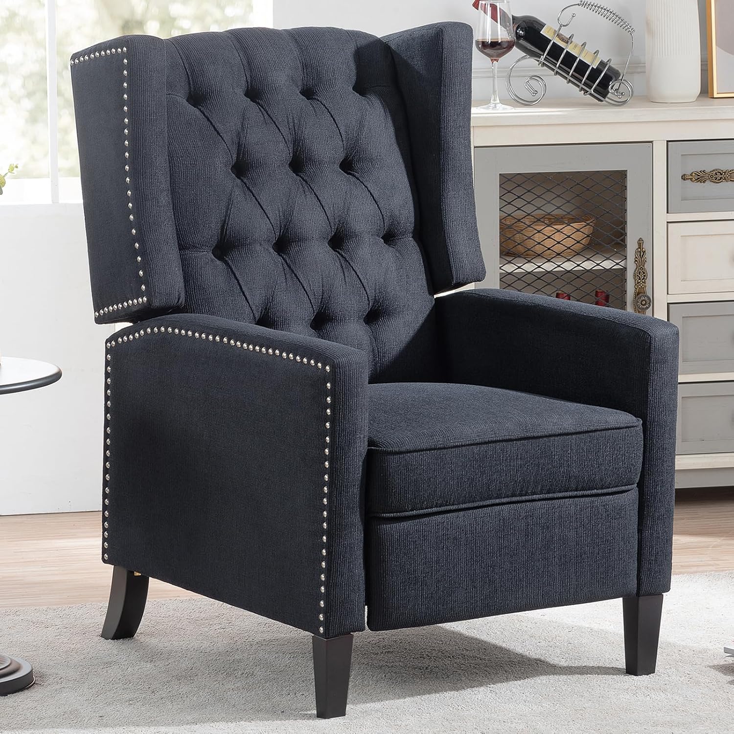 Amazon.com: LuxyHoom Office Recliner Chair,Indoor Lounge Chair,Linen ...