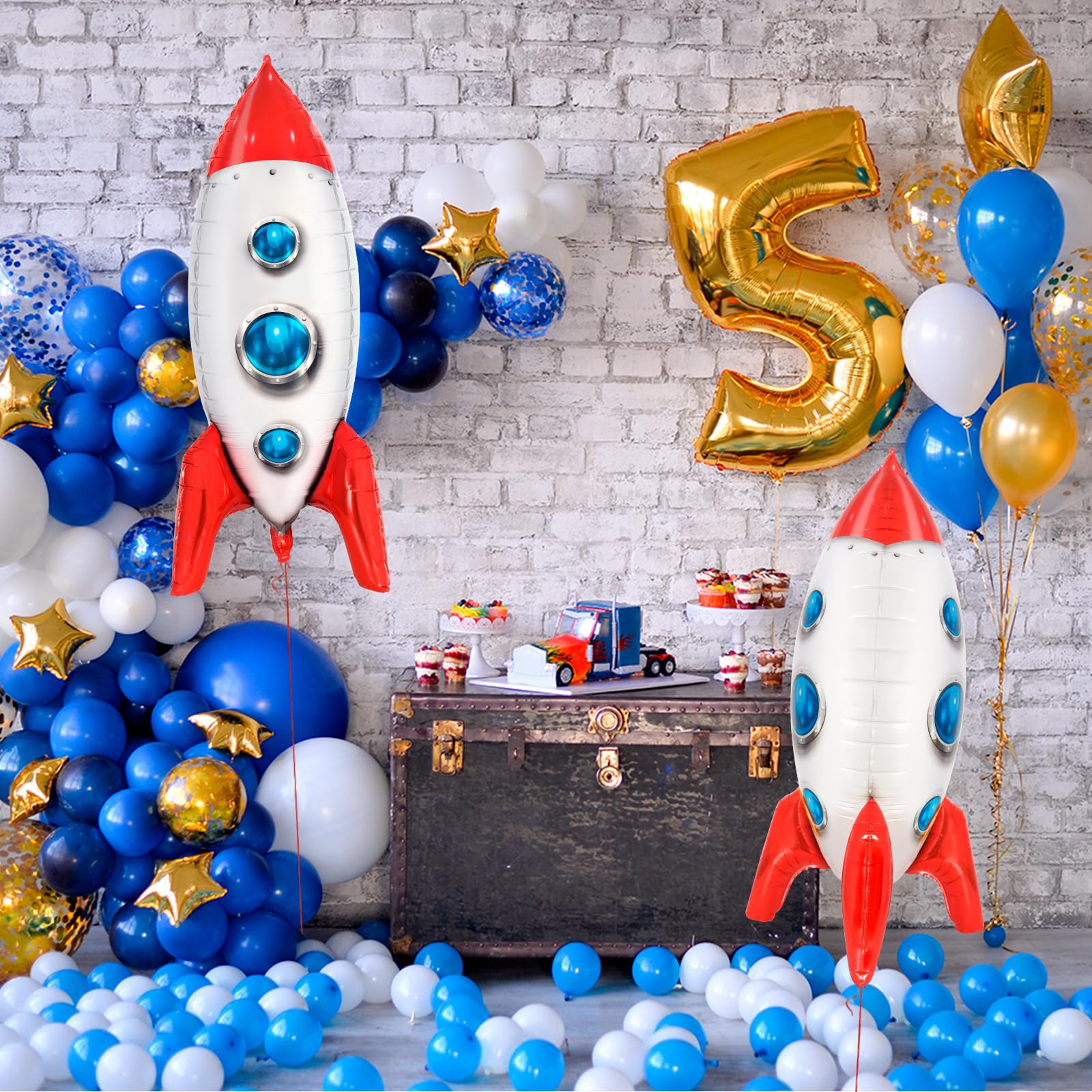 Rocket Themed Birthday Decor